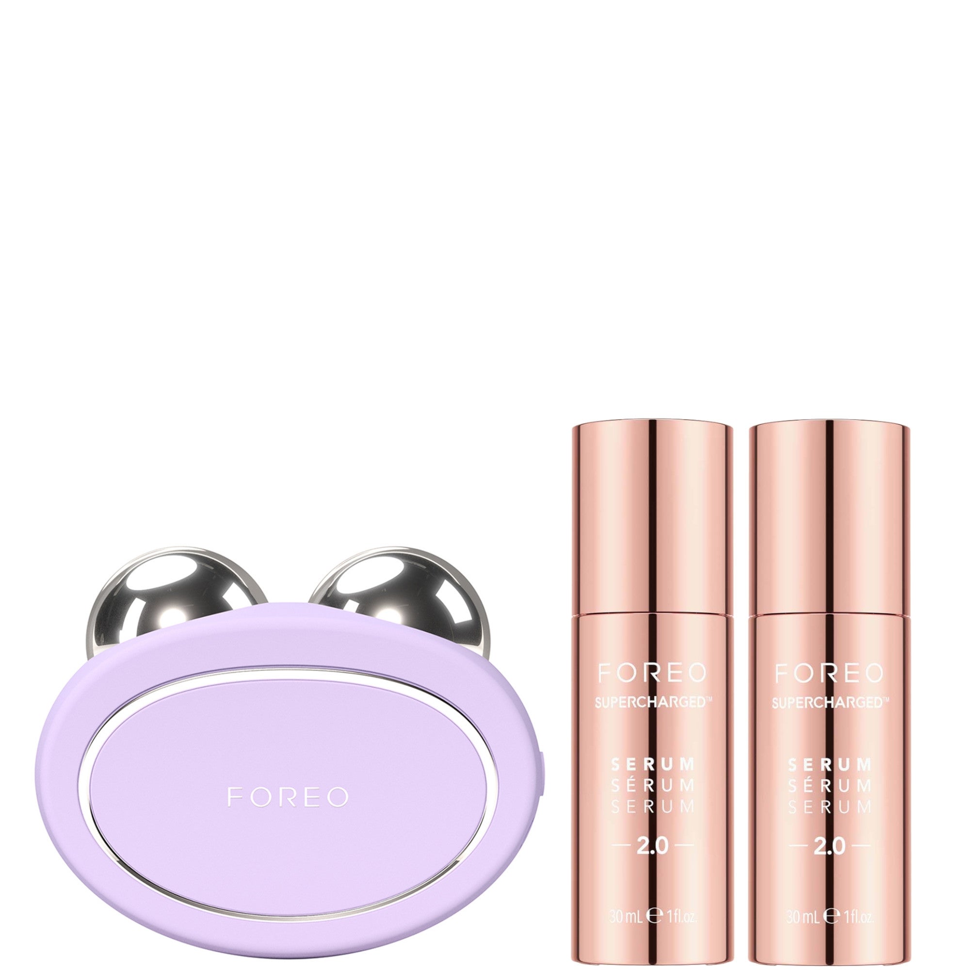 FOREO BEAR 2 Firm and Lift Supercharged Set - Lavender | LOOKFANTASTIC