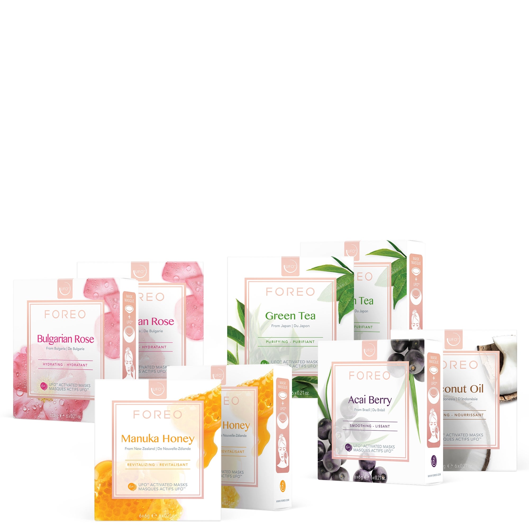 FOREO Farm To Face UFO Masks Total Skin Rejuvenation Bundle | LOOKFANTASTIC