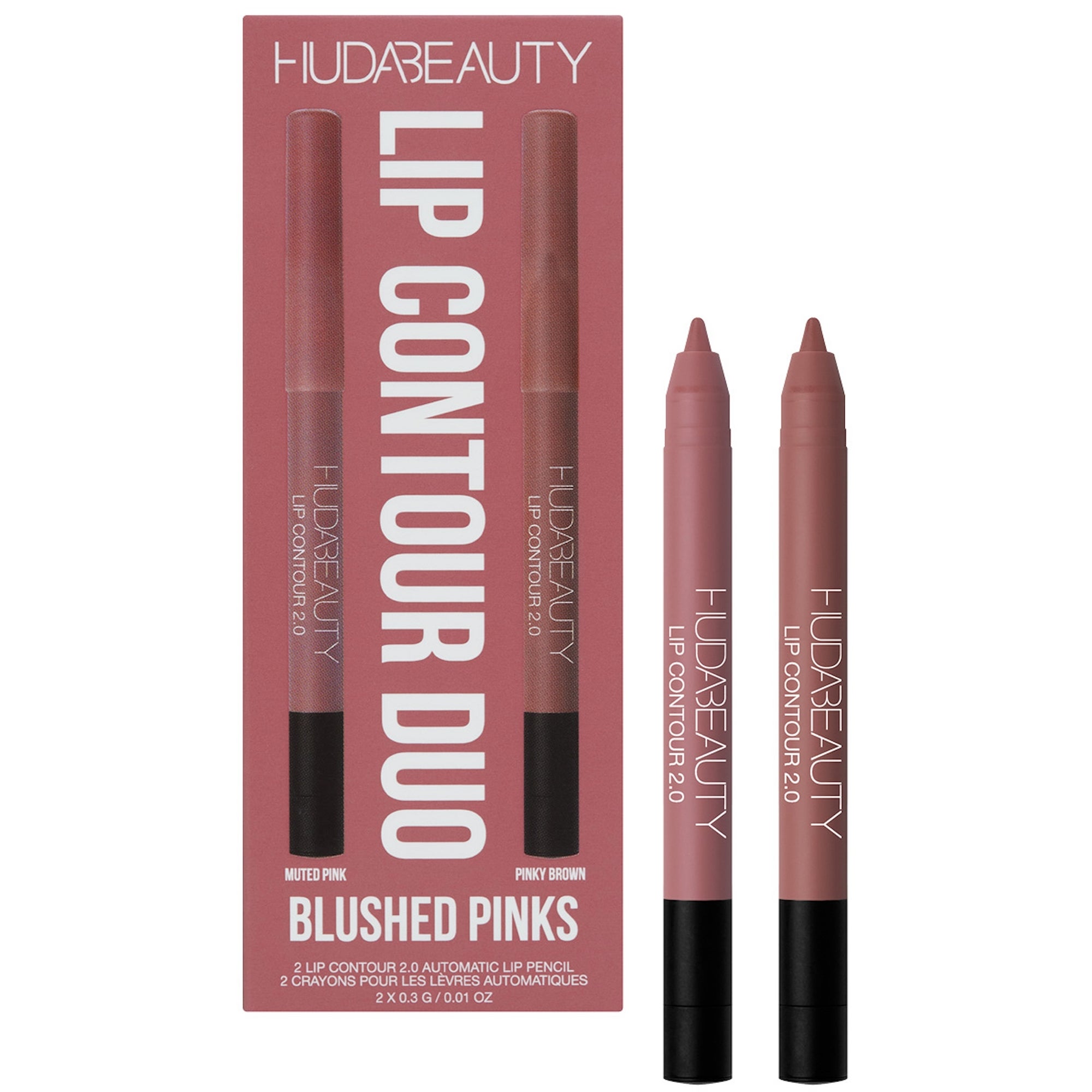 Huda Beauty Blushed Pinks Lip Contour Duo (Worth £22.80) | Cult Beauty