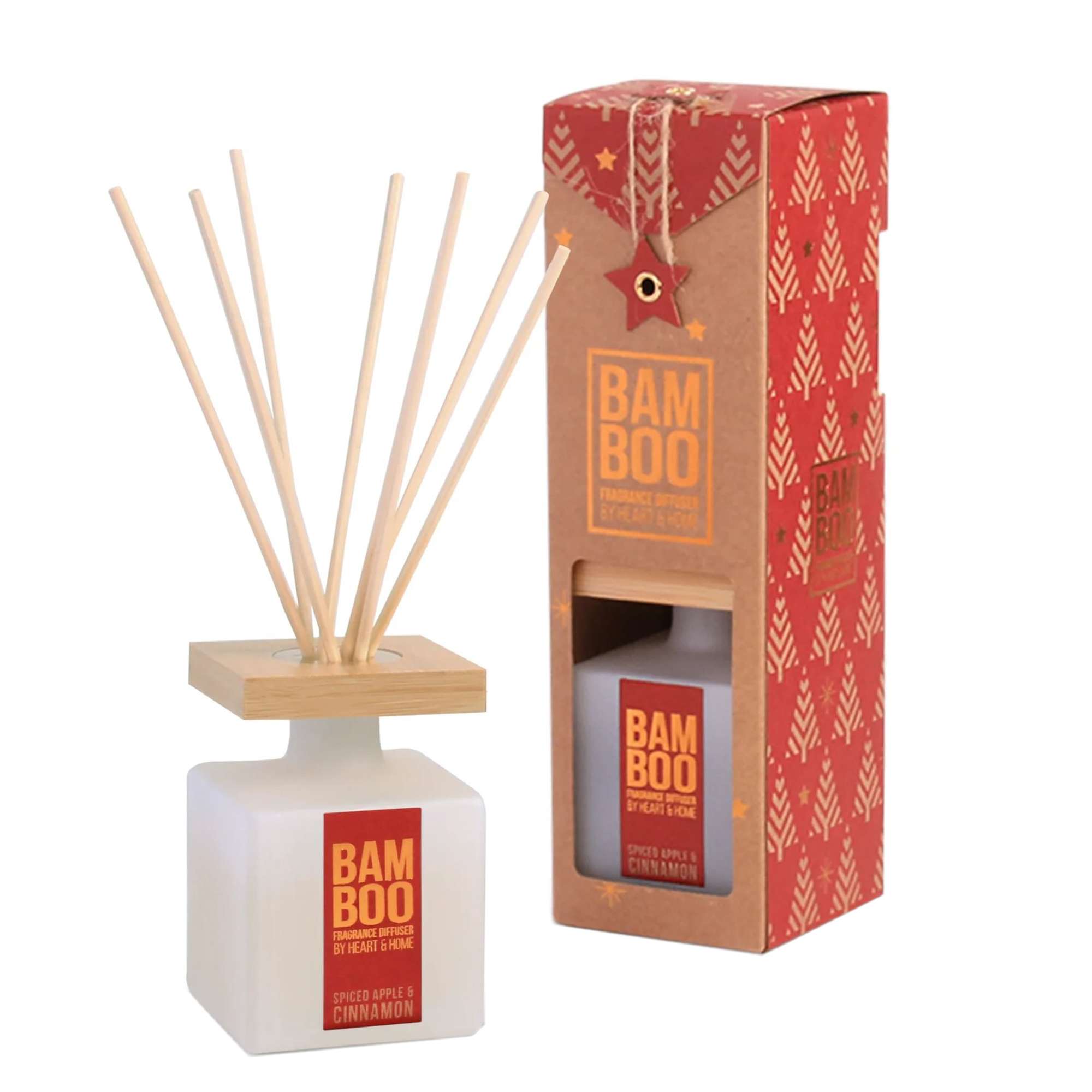 BAMBOO Reed Diffuser Spiced Apple & Cinnamon 70ml | Fragrance Direct