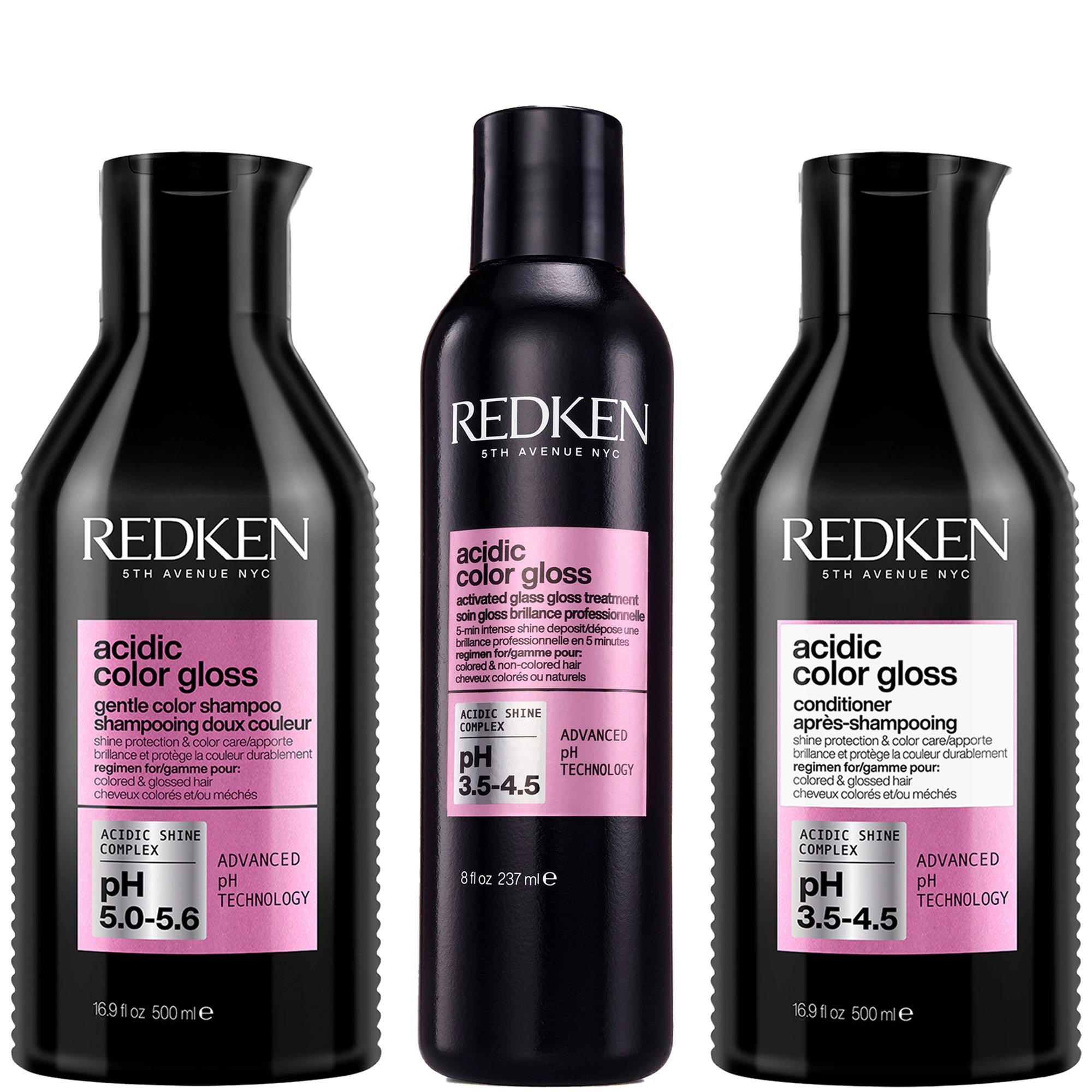 Redken Acidic Color Gloss Sulphate-Free Shampoo 500ml, Activated Glass ...