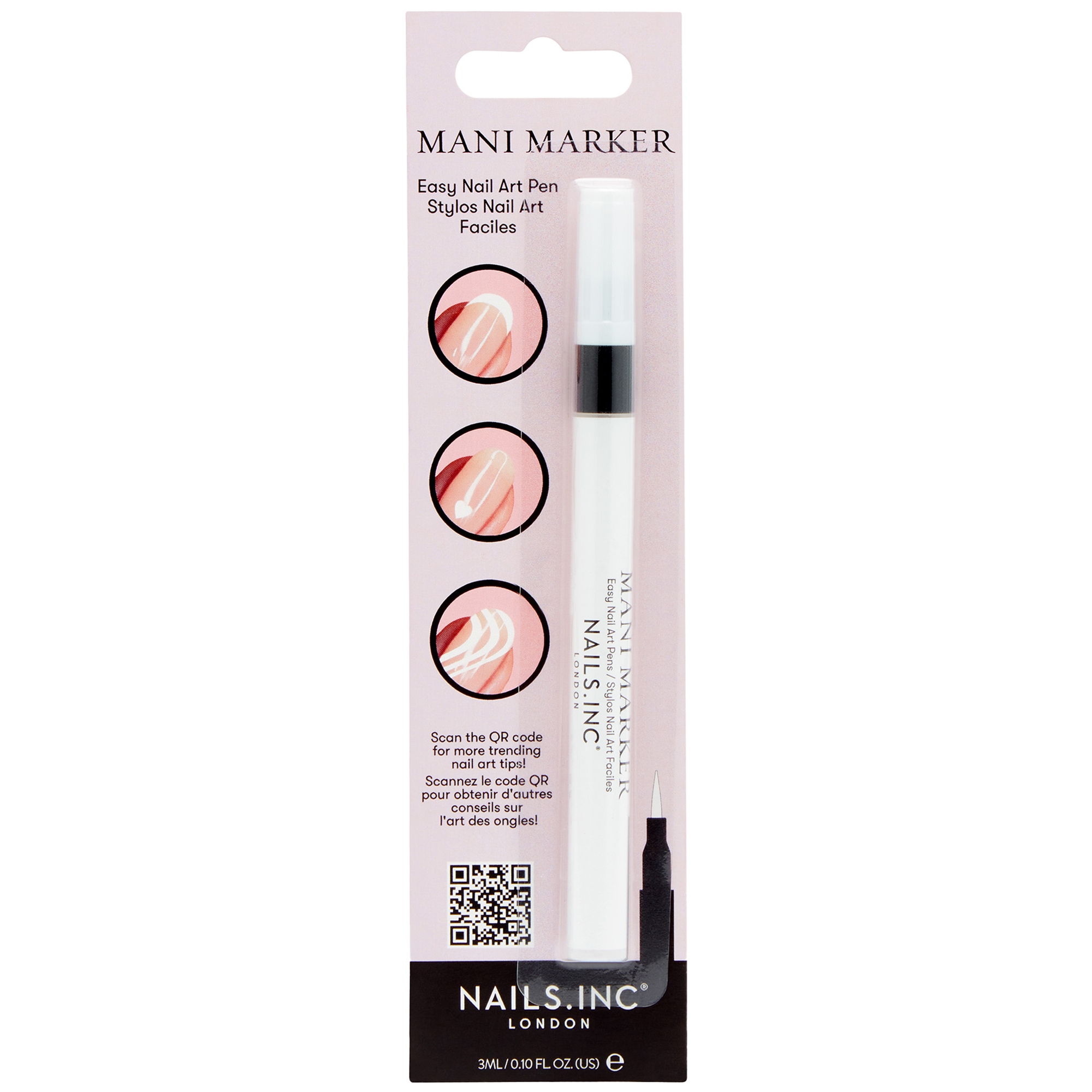 nails inc. Mani Marker White 3ml | LOOKFANTASTIC