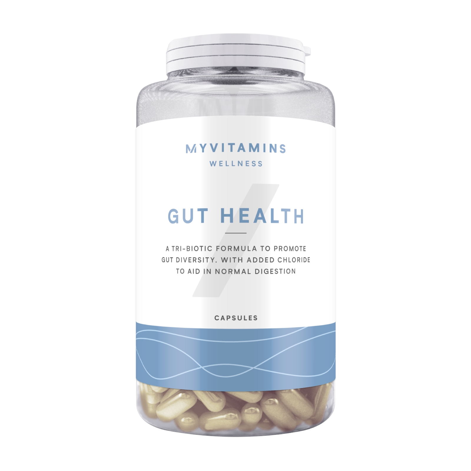 Myvitamins Gut Health Capsules, Unflavoured, 90 Capsules | LOOKFANTASTIC