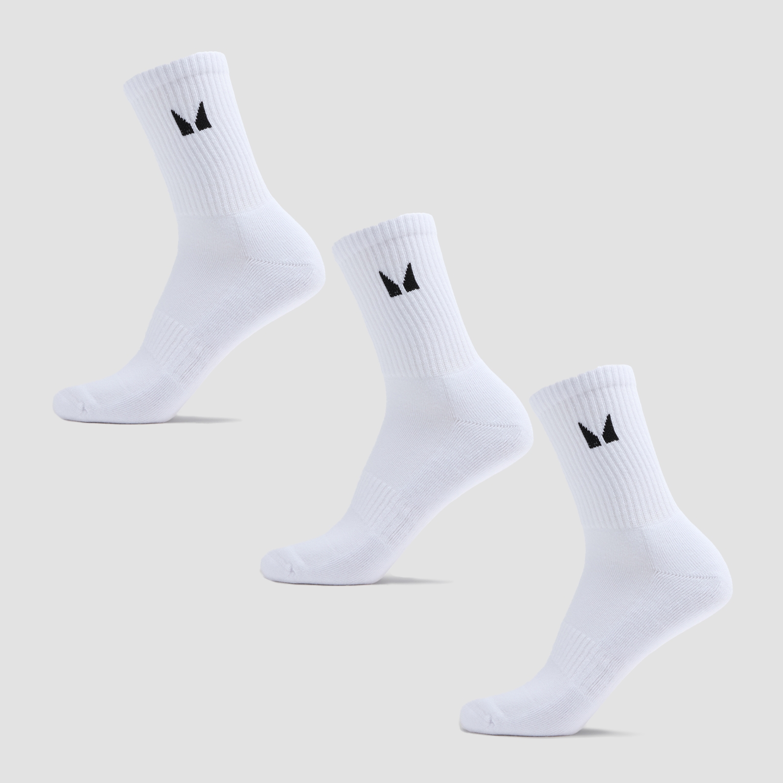 MP Unisex Ankle Socks (3 Pack) - White | MYPROTEIN™