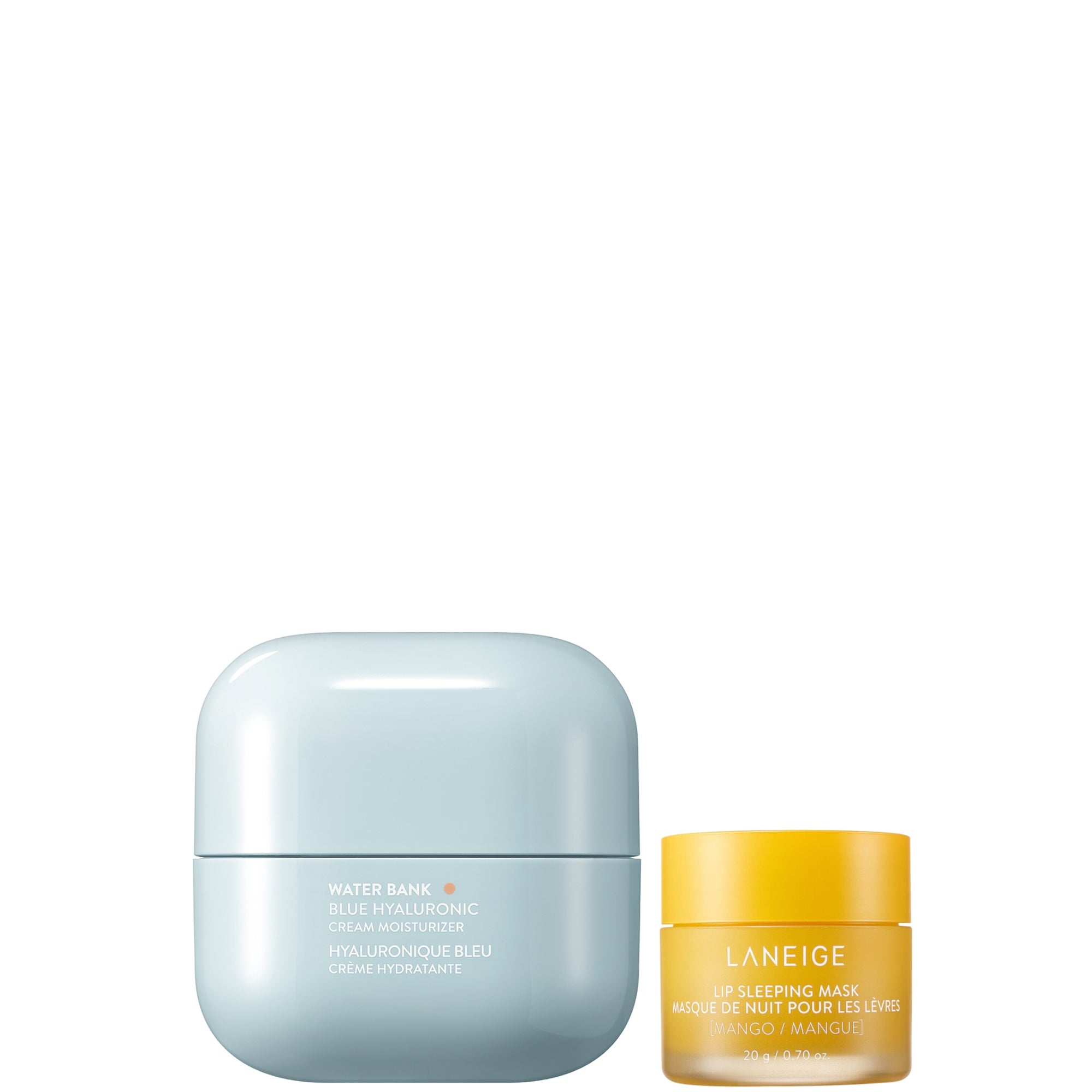 LANEIGE Water Bank Blue Cream Moisturiser & Mango Lip Sleeping Mask ...