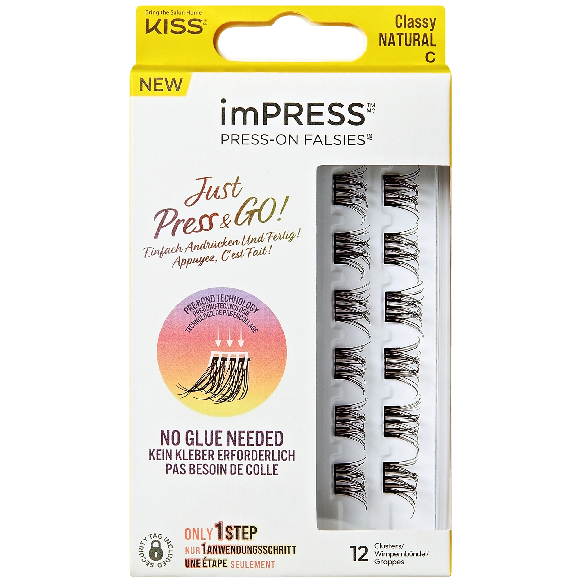 Kiss imPRESS Press On Single Lashes - Classy Natural | LOOKFANTASTIC
