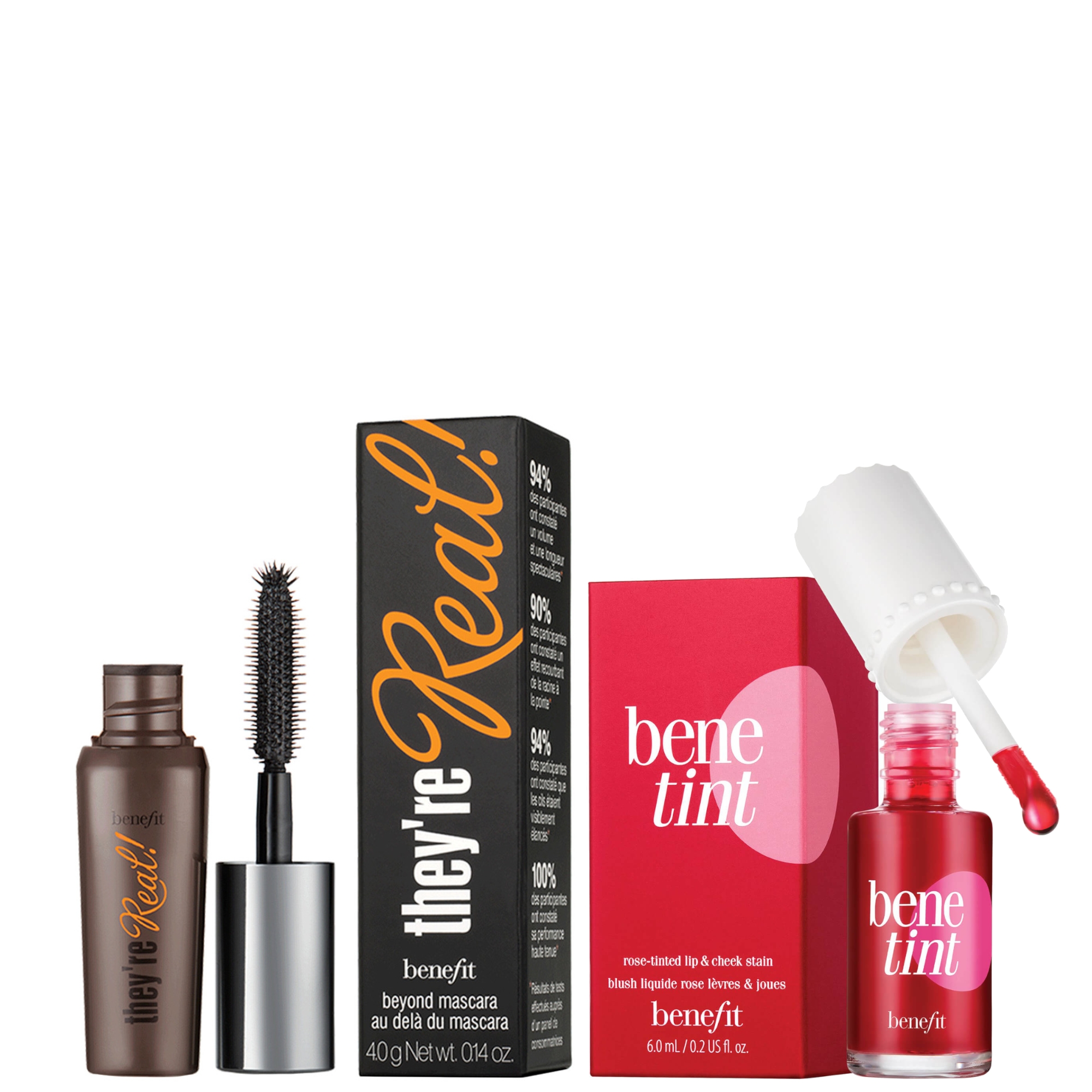 benefit Benetint 6ml and Mini Mascara Bundle - They're Real Lengthening ...