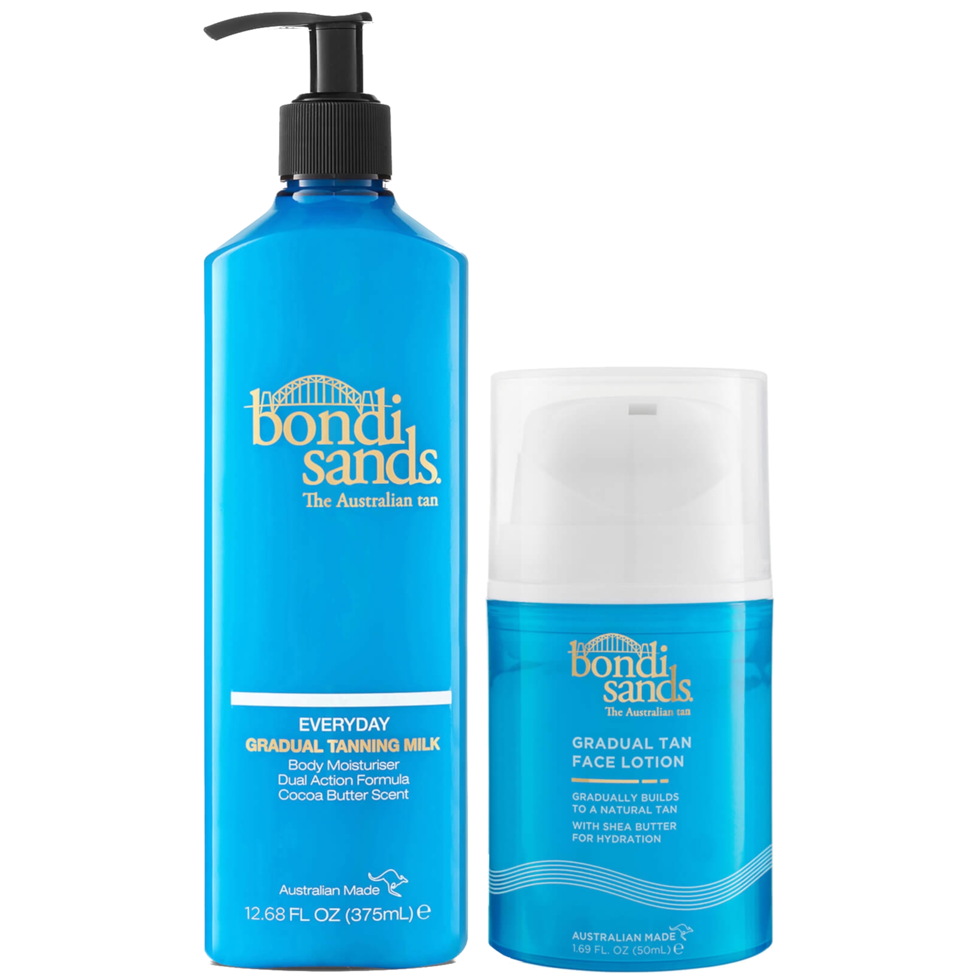 Bondi Sands Gradual Tanning Milk and Gradual Tanning Face Lotion Duo ...