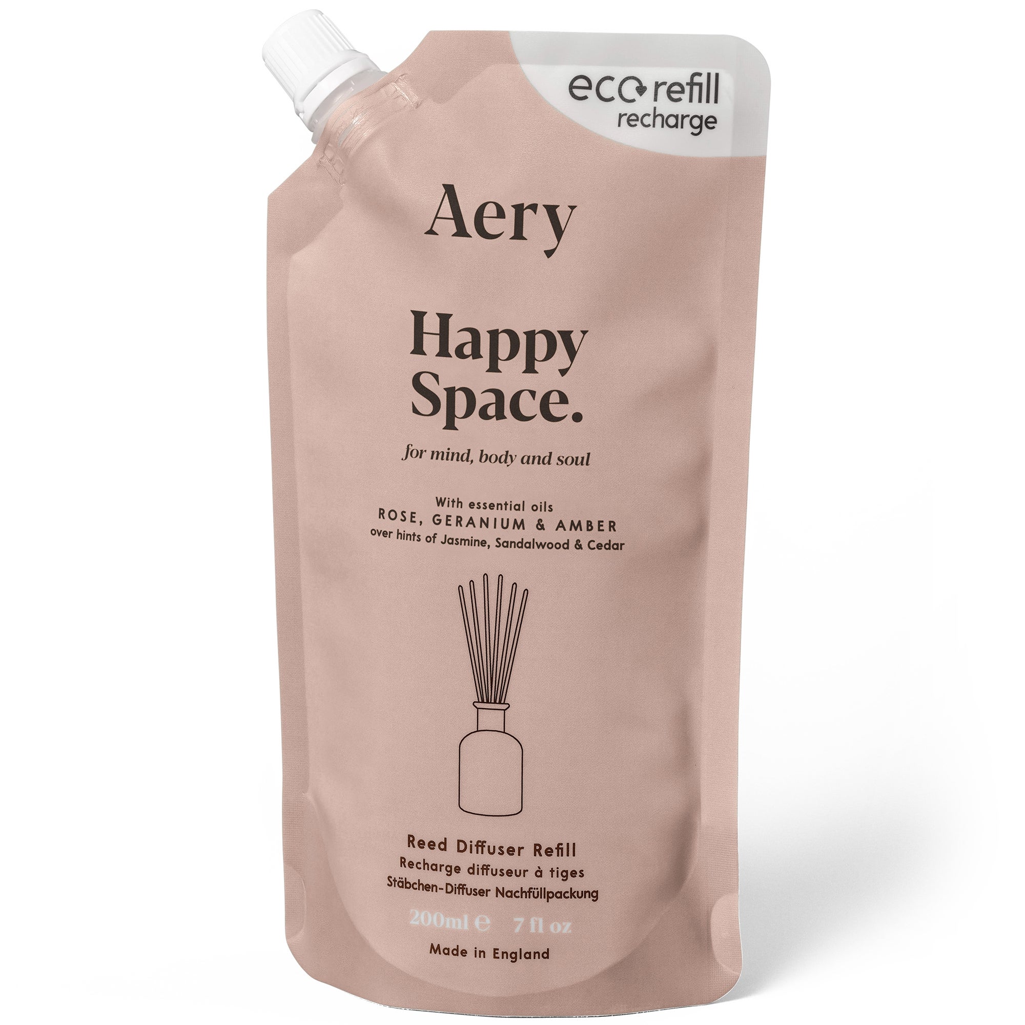 AERY Happy Space Reed Diffuser Refill 200ml | LOOKFANTASTIC