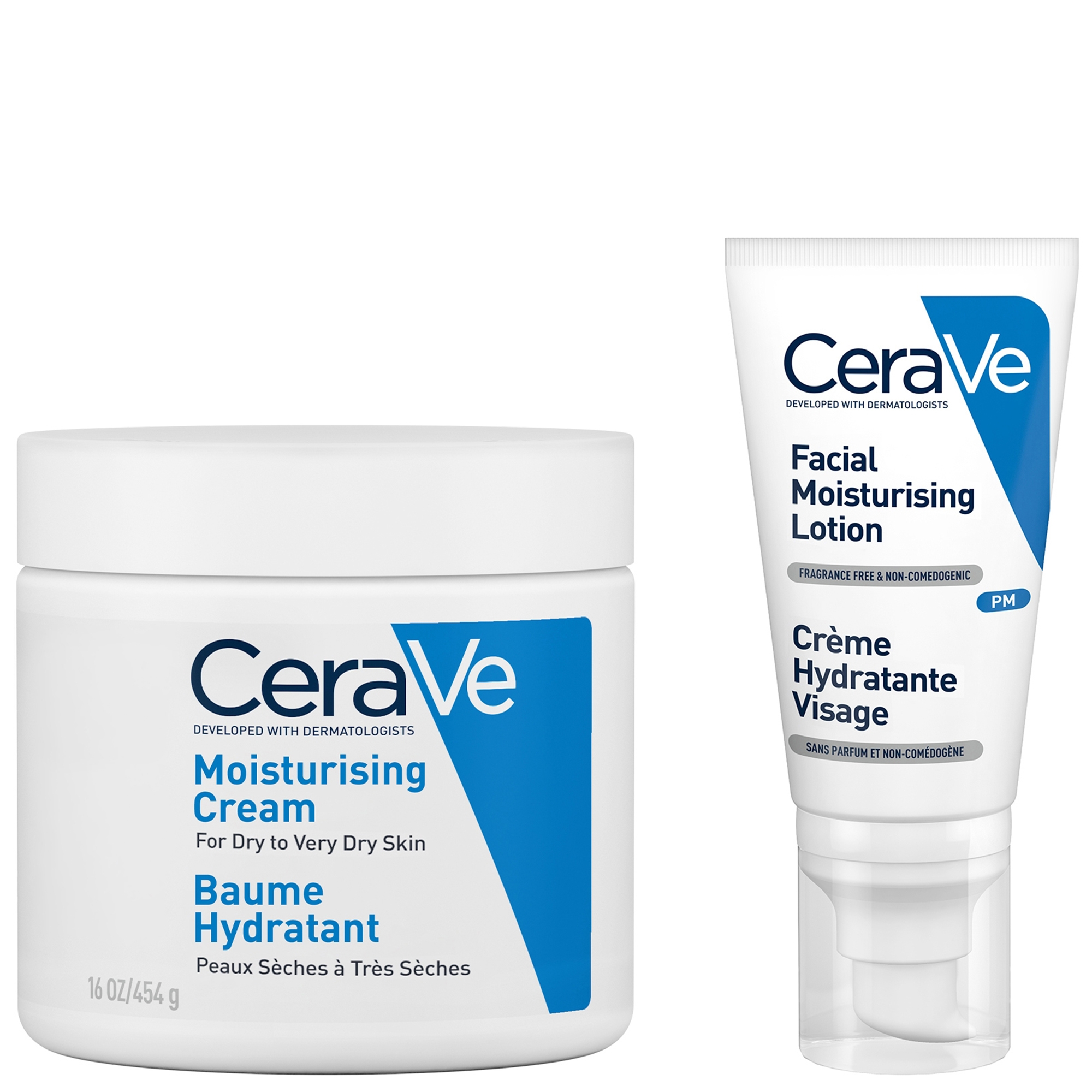 CeraVe Evening Moisturising Routine for Dry Skin, Face and Body ...