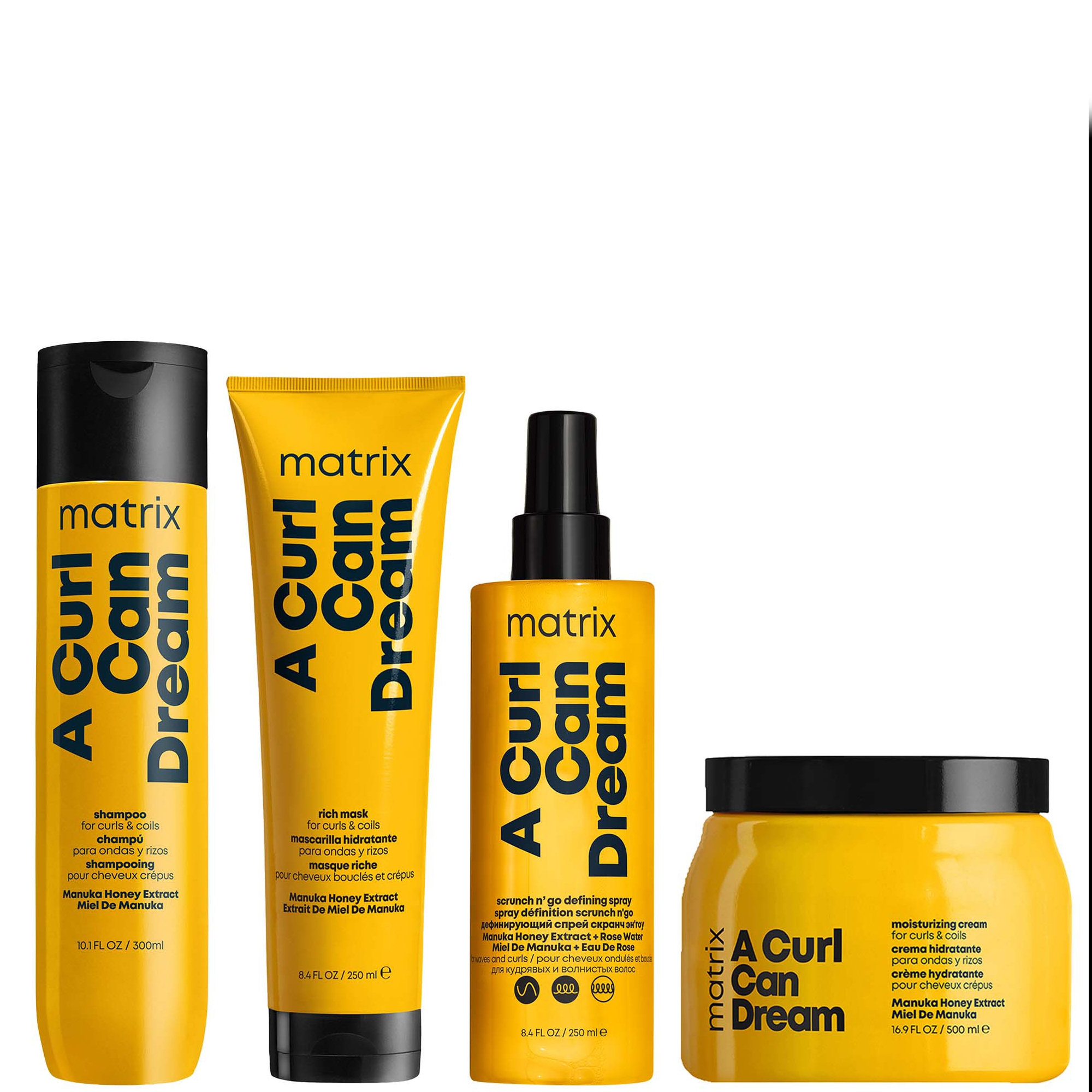 Matrix A Curl Can Dream Shampoo Hair Mask Moisturising Cream and ...