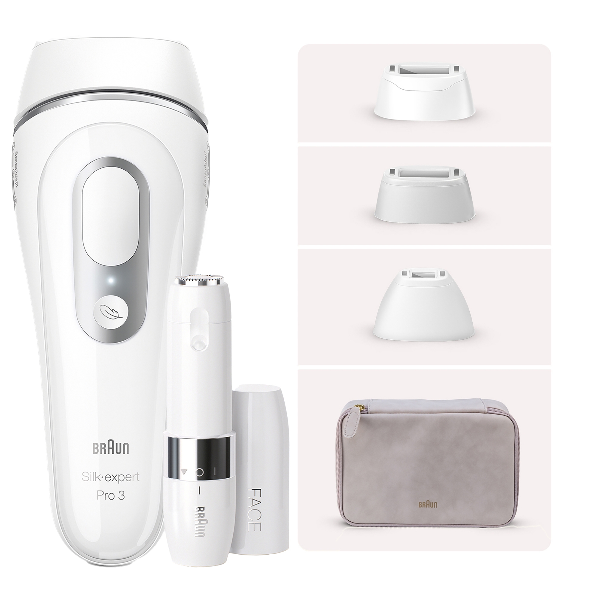 Braun Silk-Expert Pro 3 IPL PL3230 + Braun Face Mini-Haarentferner FS1000