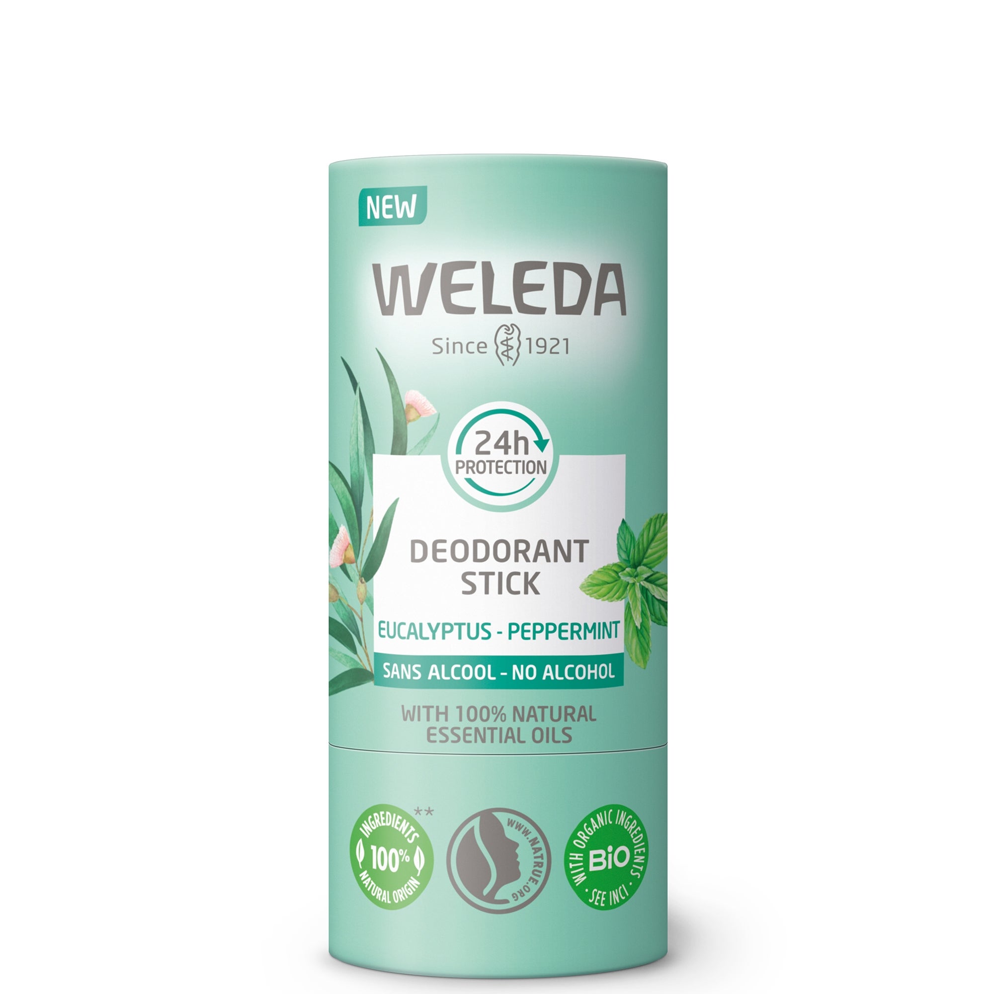 Weleda Deodorant Stick Eucalyptus and Peppermint 50g | LOOKFANTASTIC