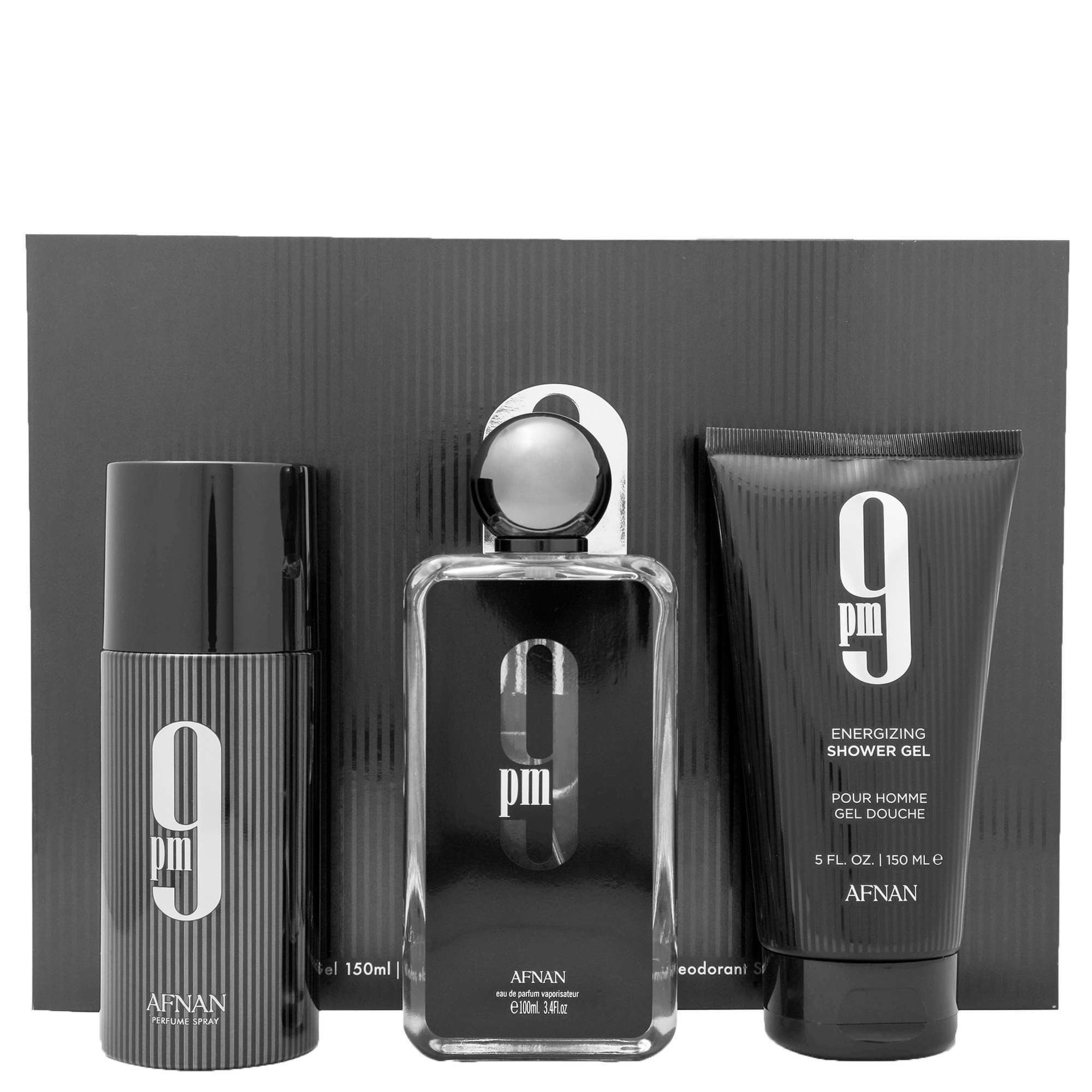 Afnan 9 PM Eau de Parfum Spray 100ml Gift Set | Fragrance Direct