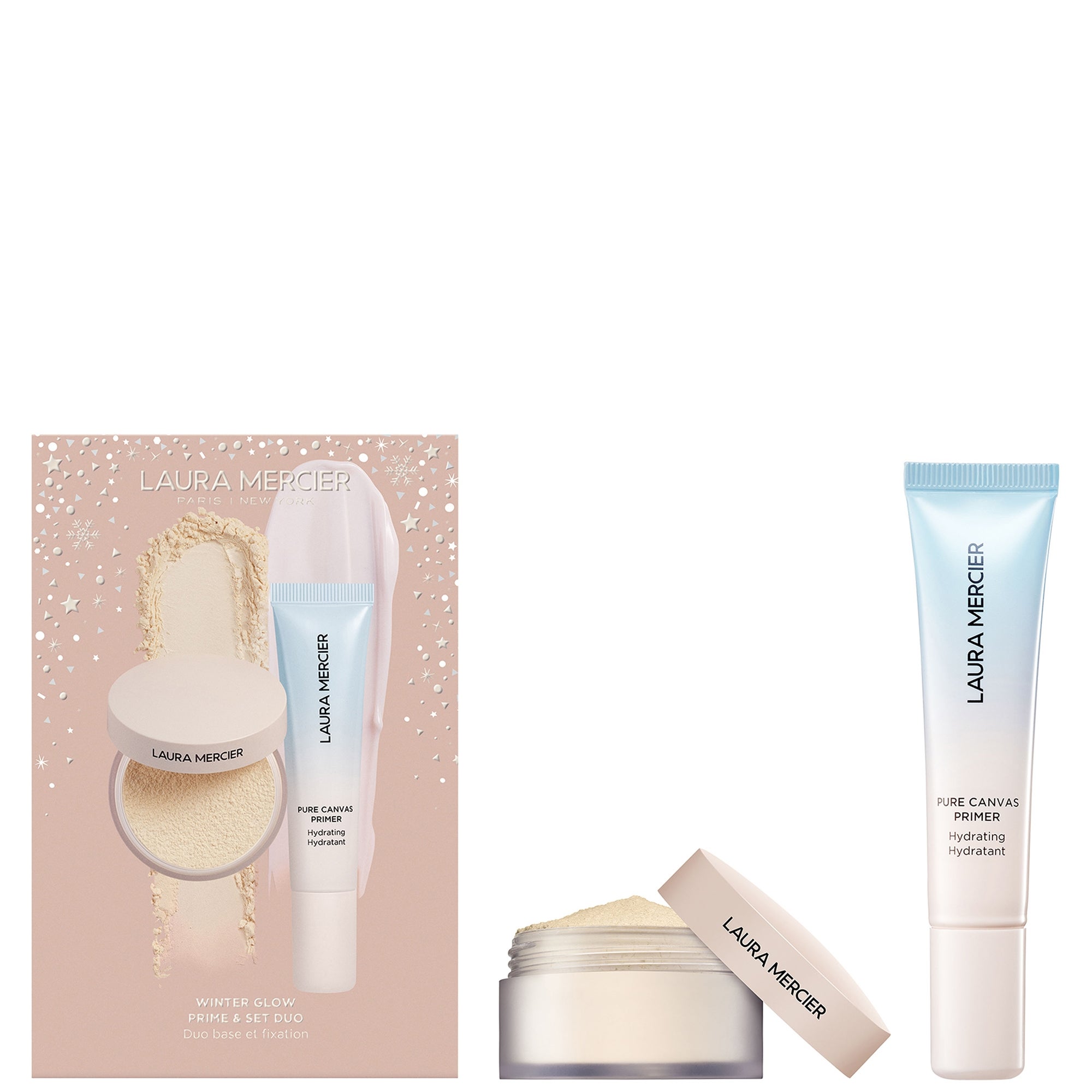 Laura Mercier Winter Glow Prime & Set Duo (Worth £44.50) | LOOKFANTASTIC