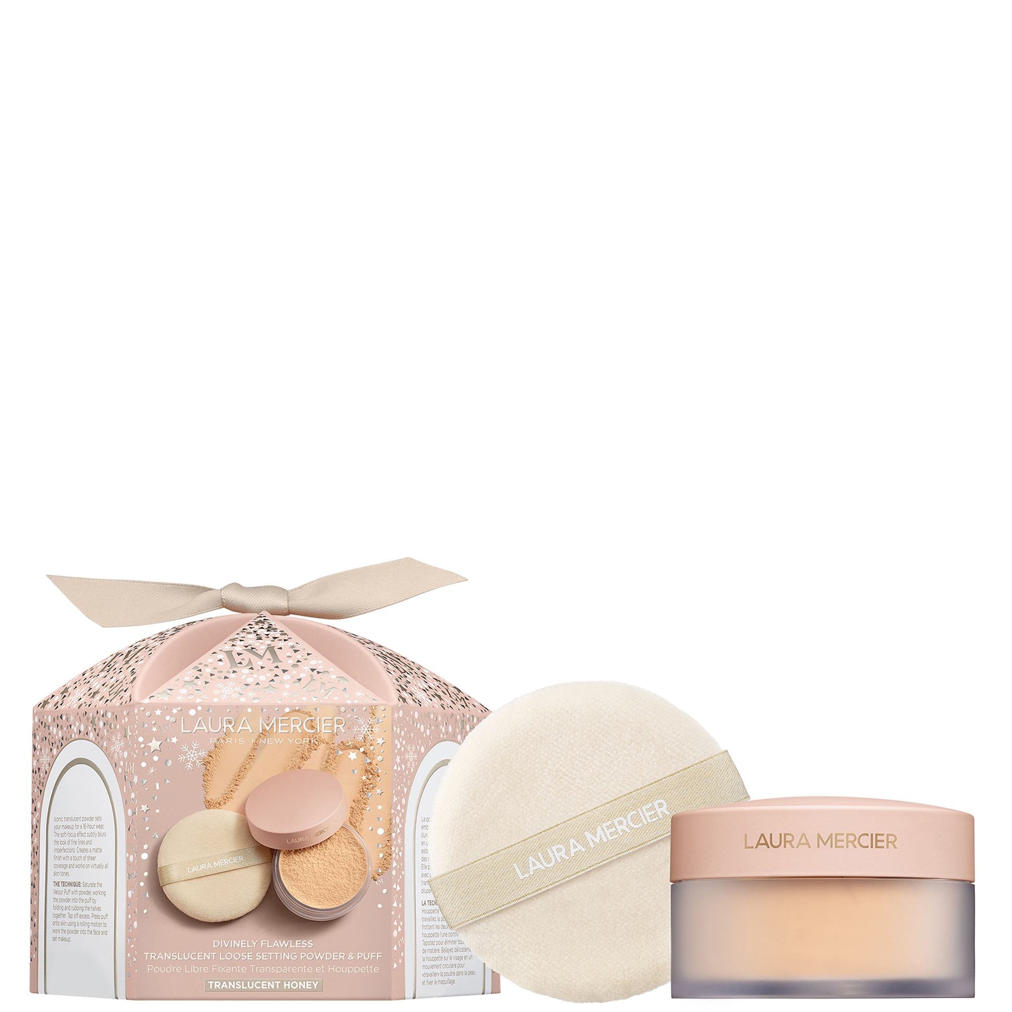 Laura Mercier Divinely Flawless Translucent Loose Setting Powder and Puff 29g Various Shades LOOKFANTASTIC
