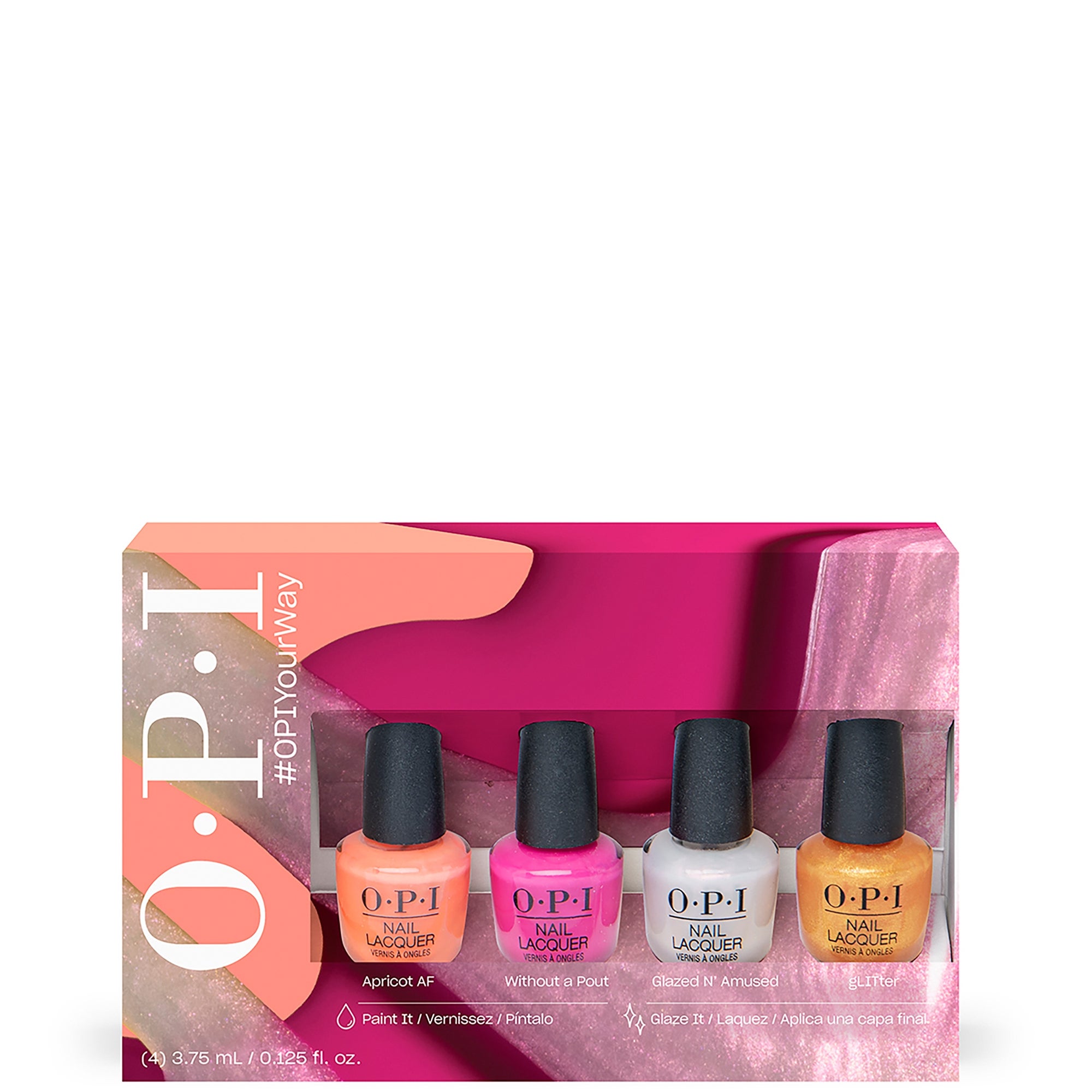 OPI Your Way Long Lasting Luxury Nail Varnish 4 Piece Mini-Pack 4 x 3 ...