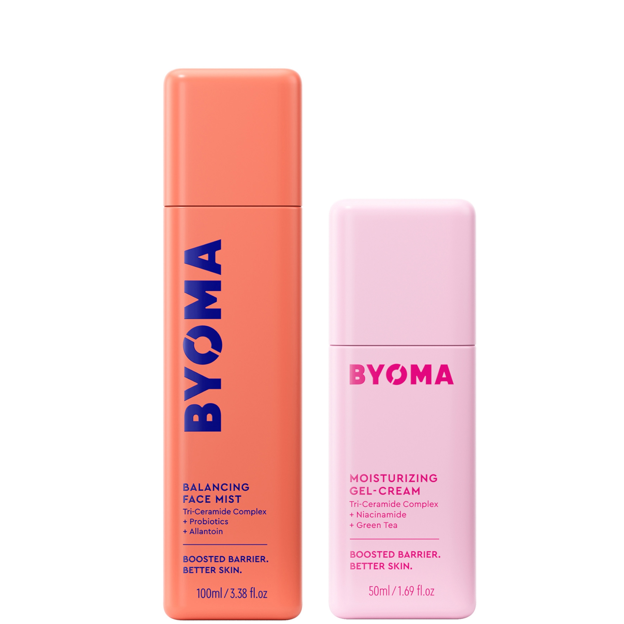 BYOMA Moisturising Gel Cream 50ml and Balancing Face Mist 100ml Bundle ...