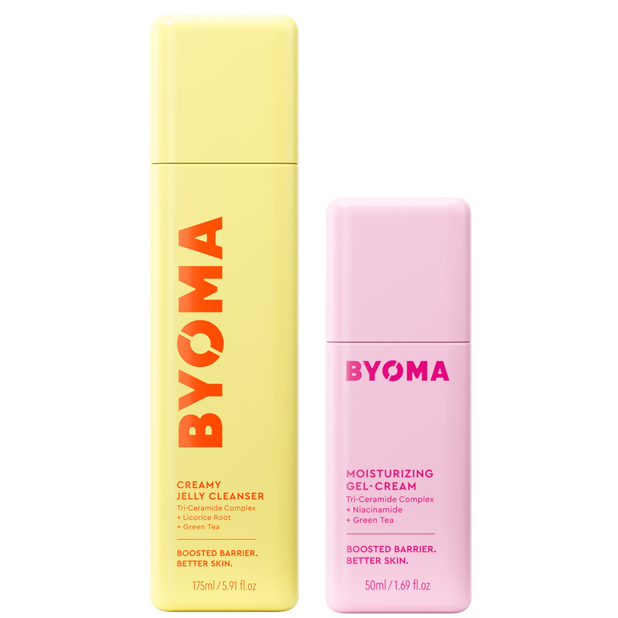 BYOMA Moisturising Gel Cream 50ml and Creamy Jelly Cleanser 175ml ...
