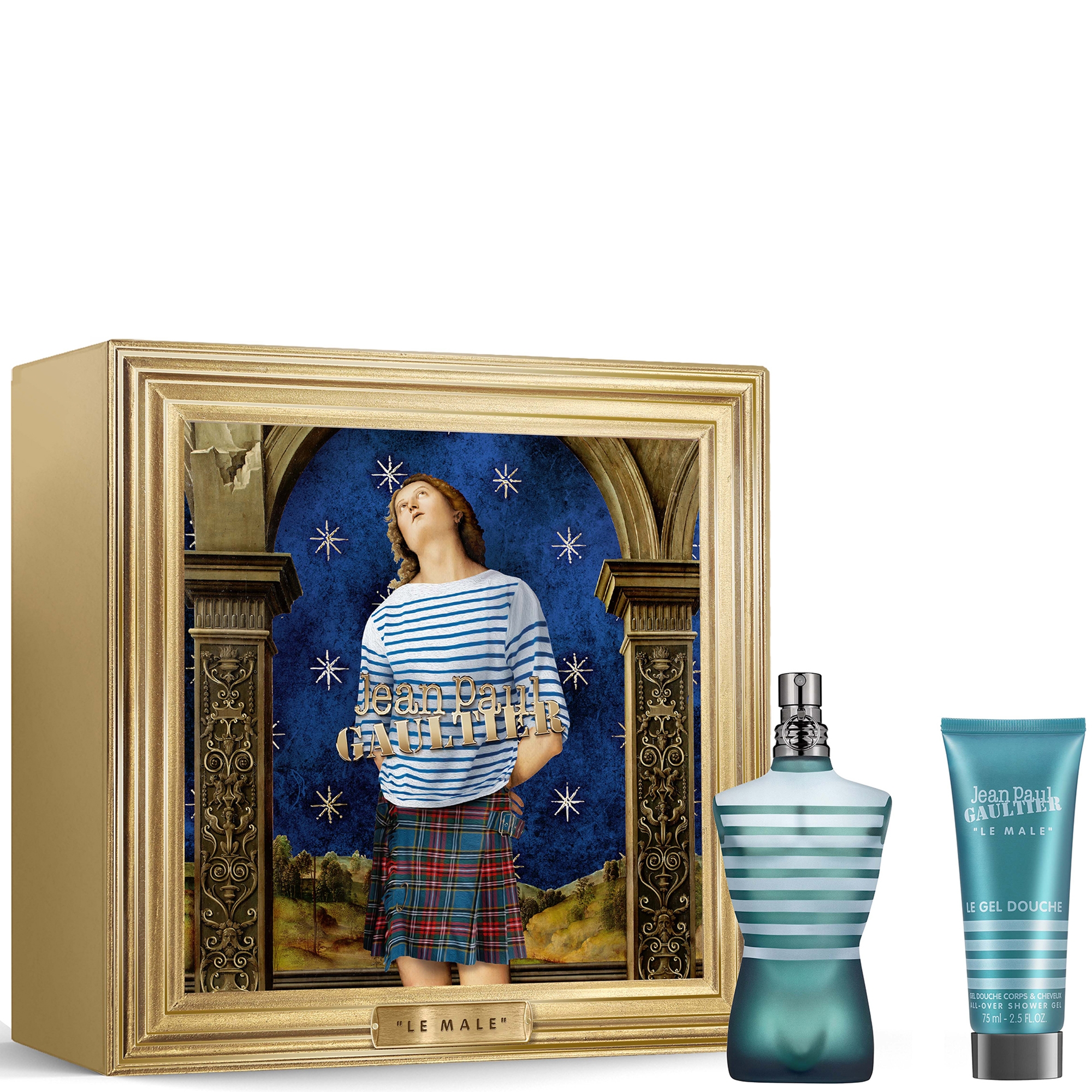 Jean Paul Gaultier Le Male Eau de Toilette 75ml Gift Set (Worth £82 ...