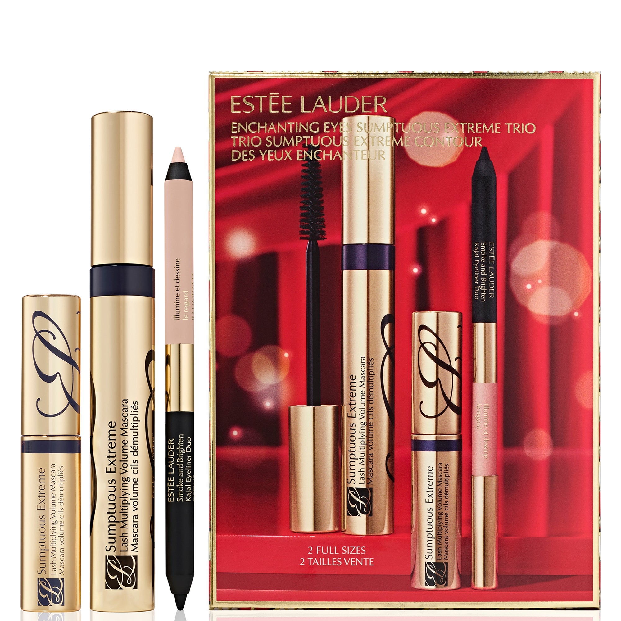 Estée Lauder Enchanting Eyes Sumptuous Extreme Mascara 3-Piece Gift Set ...