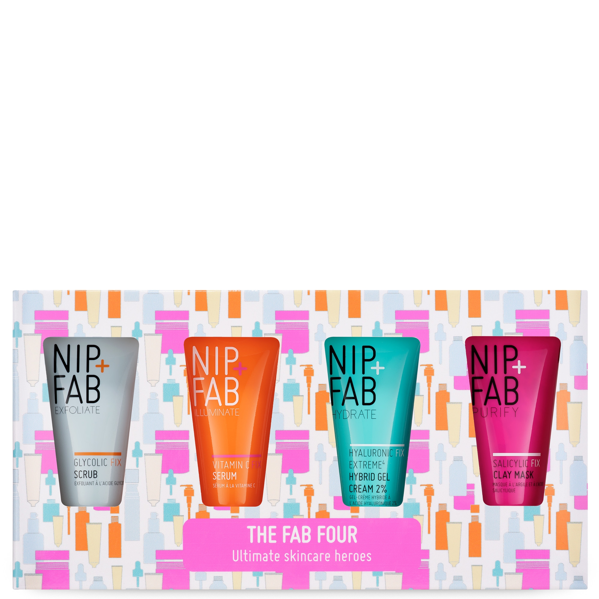 NIP+FAB The Fab Four Deluxes Set (Worth £27) | LOOKFANTASTIC