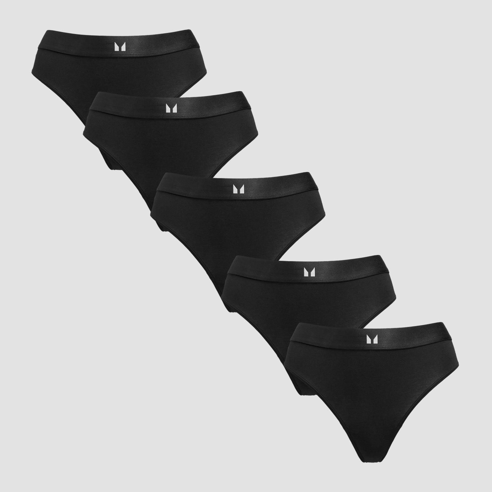 MP Women's Mid Rise Thong (3 Pack) - Black | Myprotein CZ