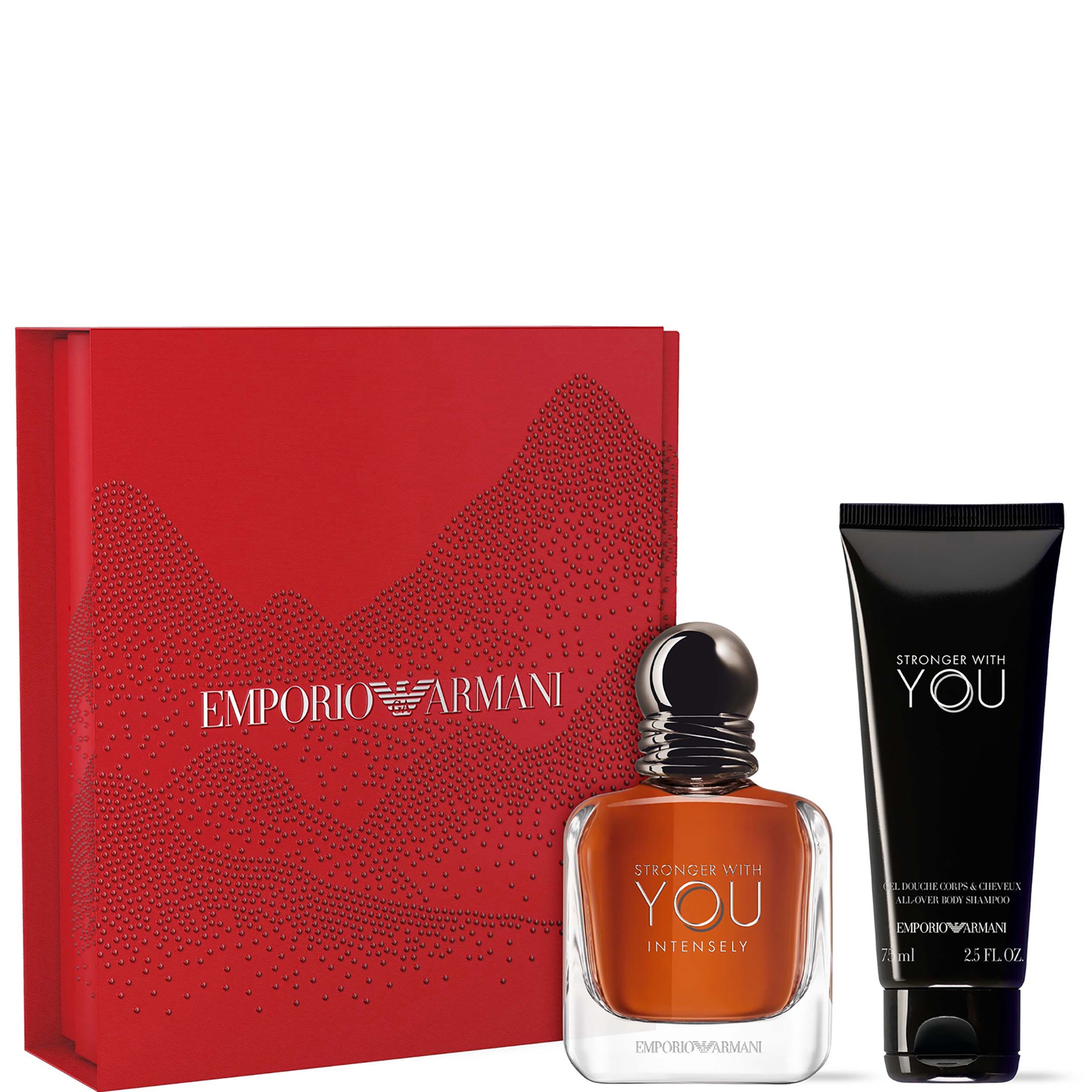 Armani Stronger with You Intense 50ml Gift Set | LOOKFANTASTIC