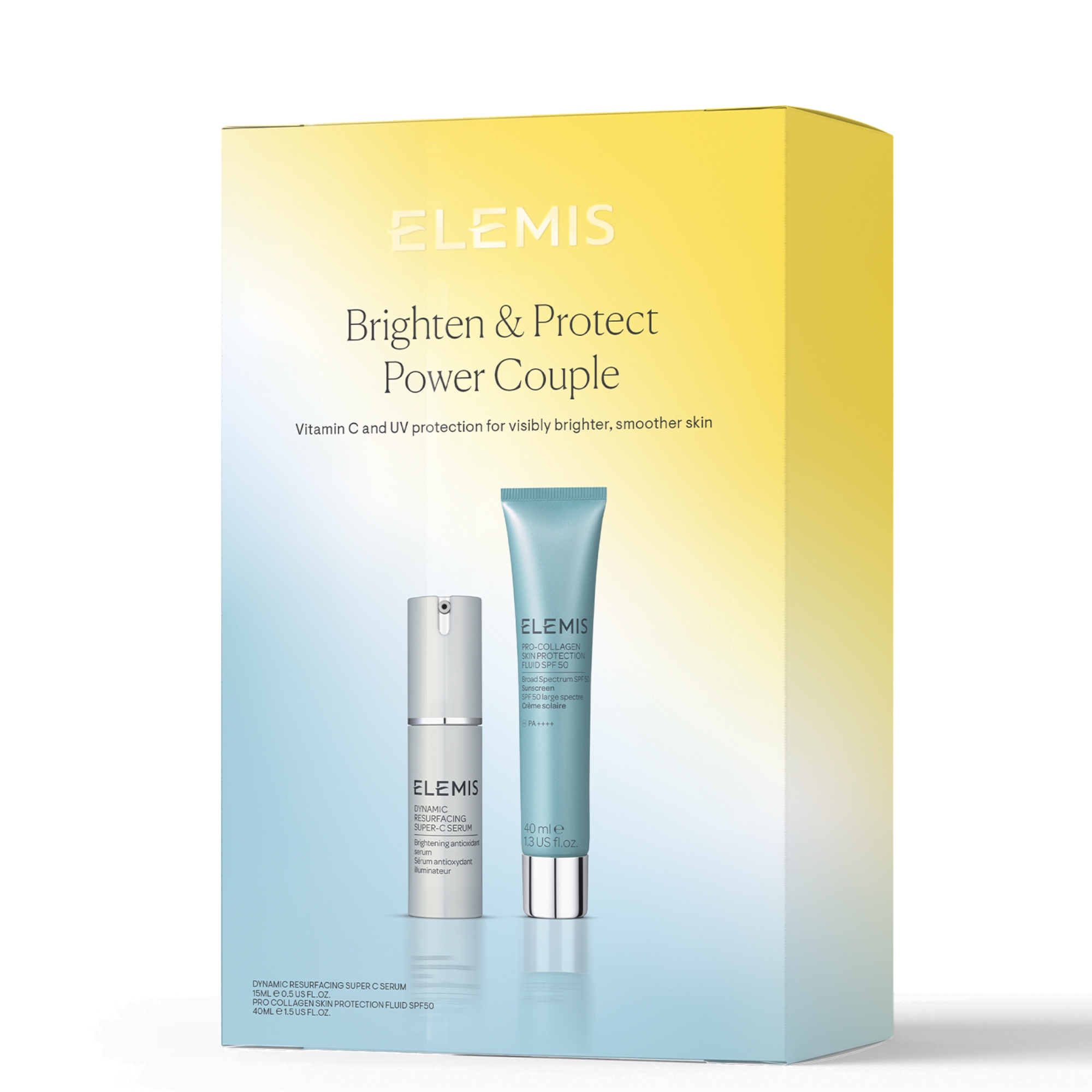 Elemis Brighten and Protect Power Duo (Worth £111.00, Saving 23% ...