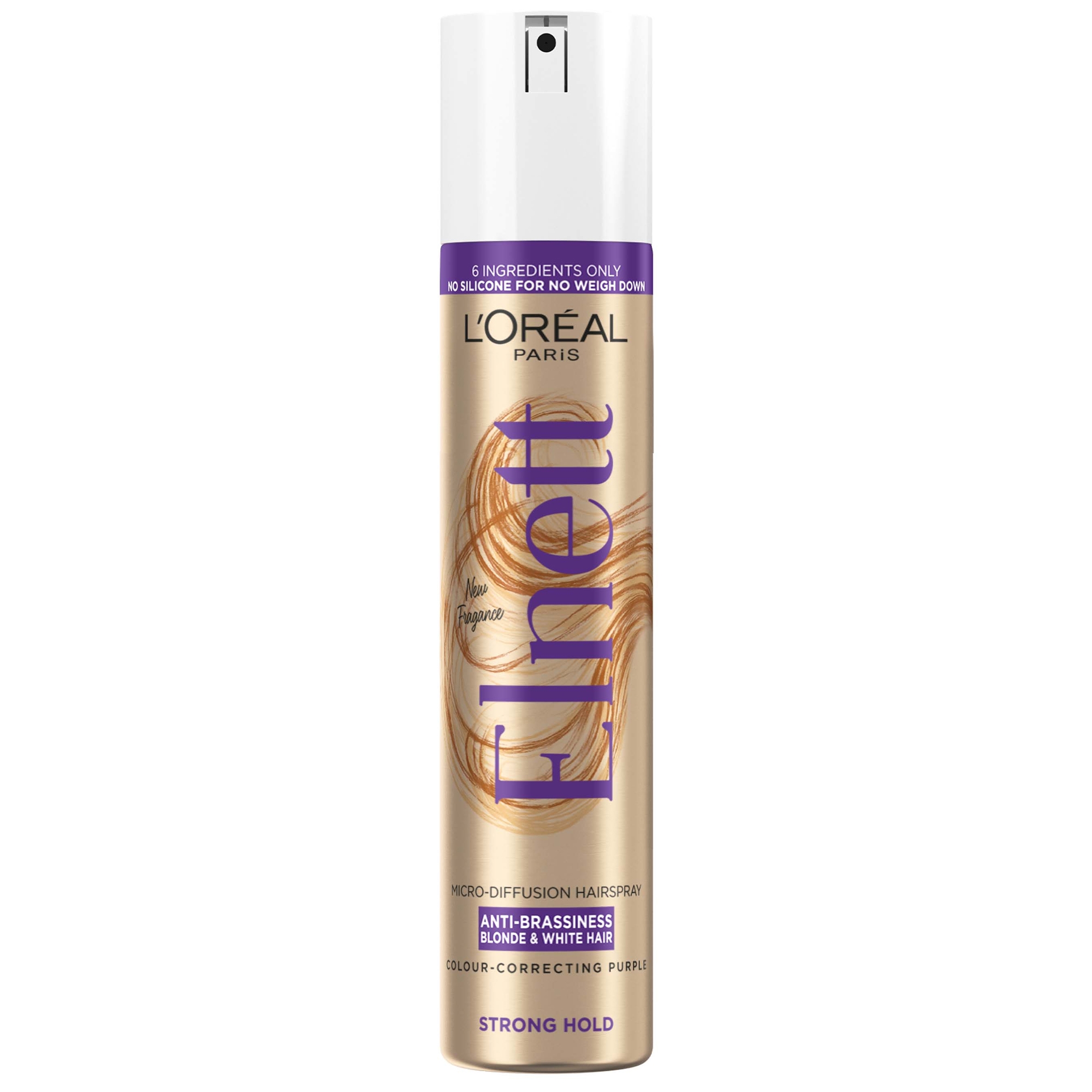 L'Oréal Paris Elnett Hairspray Anti-Brassiness for Blonde and White ...
