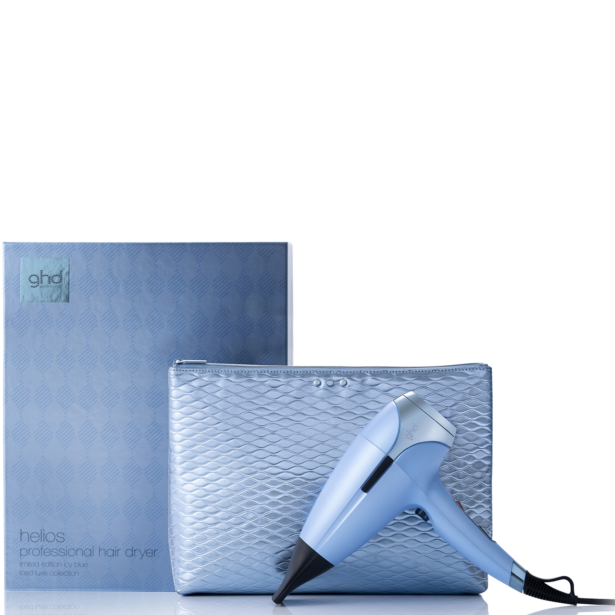 ghd Helios Limited-Edition Gift Set with Hair Dryer in Icy Blue | Cult ...