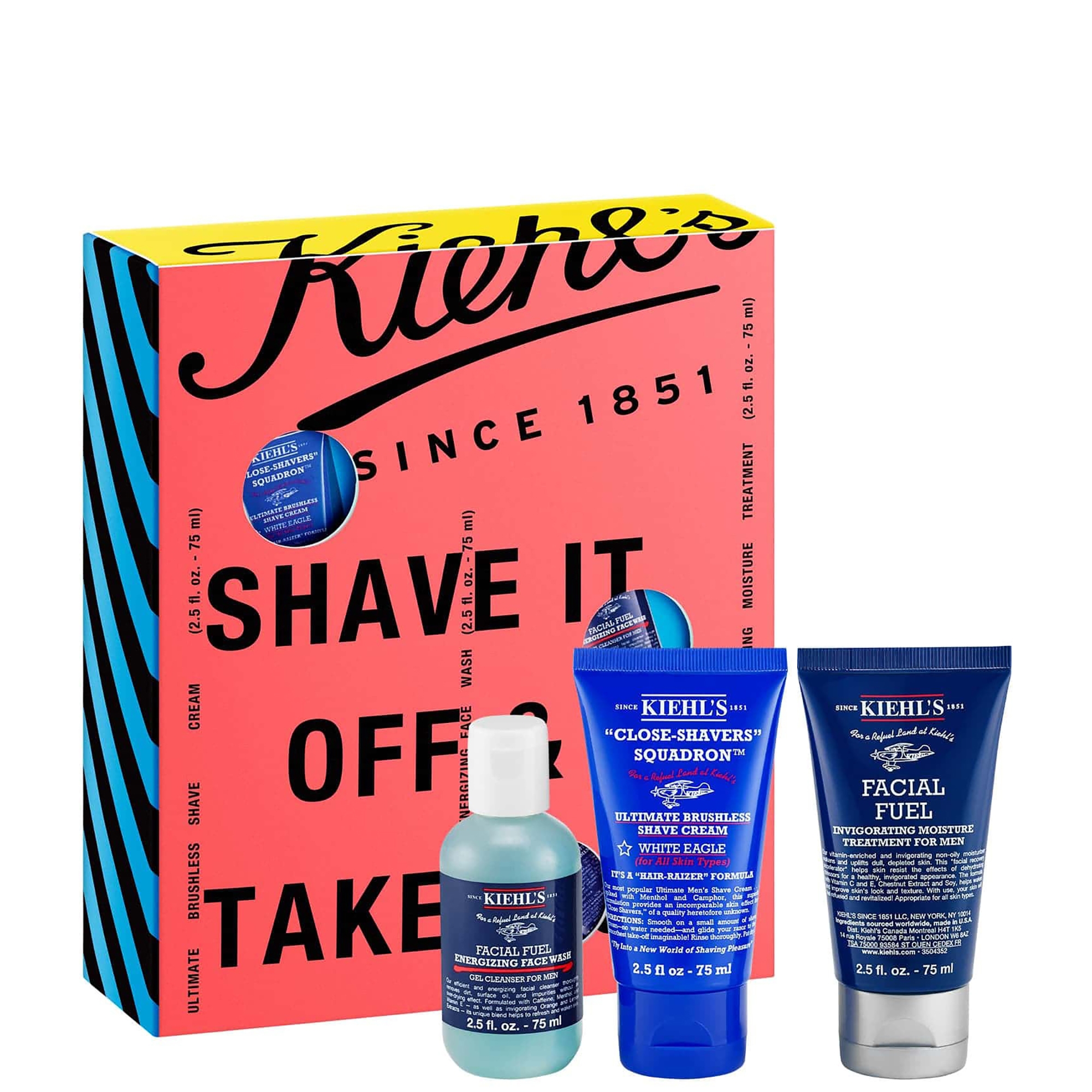 Kiehl's Shave It Off & Take Off Gift Set (Worth £41) | LOOKFANTASTIC