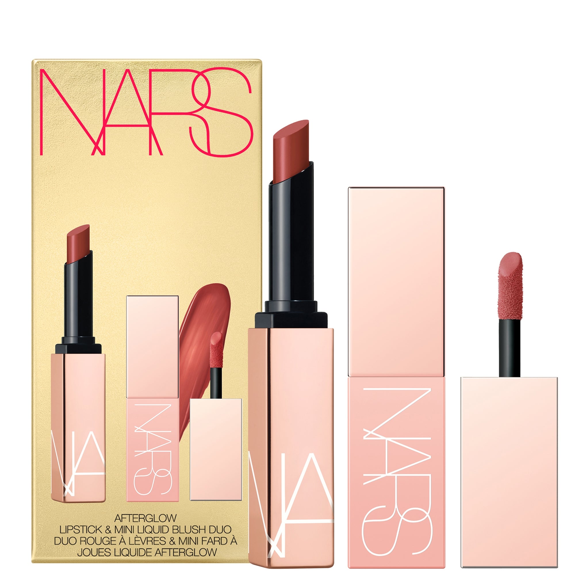 NARS Afterglow Lipstick and Mini Liquid Blush Duo | LOOKFANTASTIC