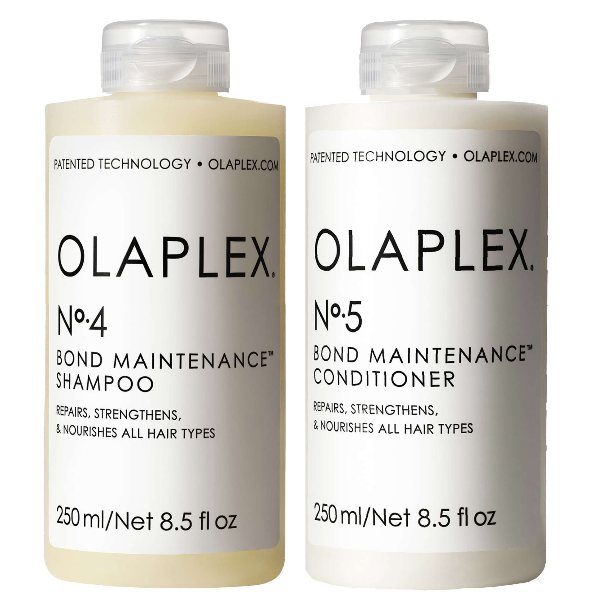 Olaplex Duo: Shampoo No.4 Bond Maintenance 250ml & Conditioner No.5 ...