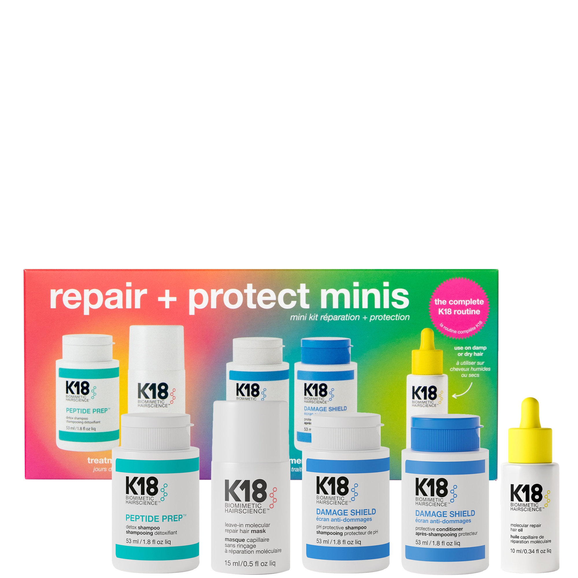 K18 Biomimetic Hairscience Repair and Protect Minis | Cult Beauty