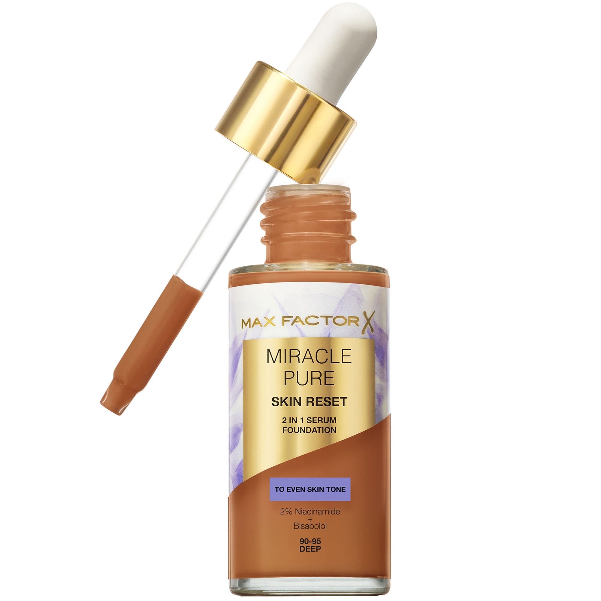 Max Factor Miracle Pure Skin Revival Serum Foundation 30ml (Various ...