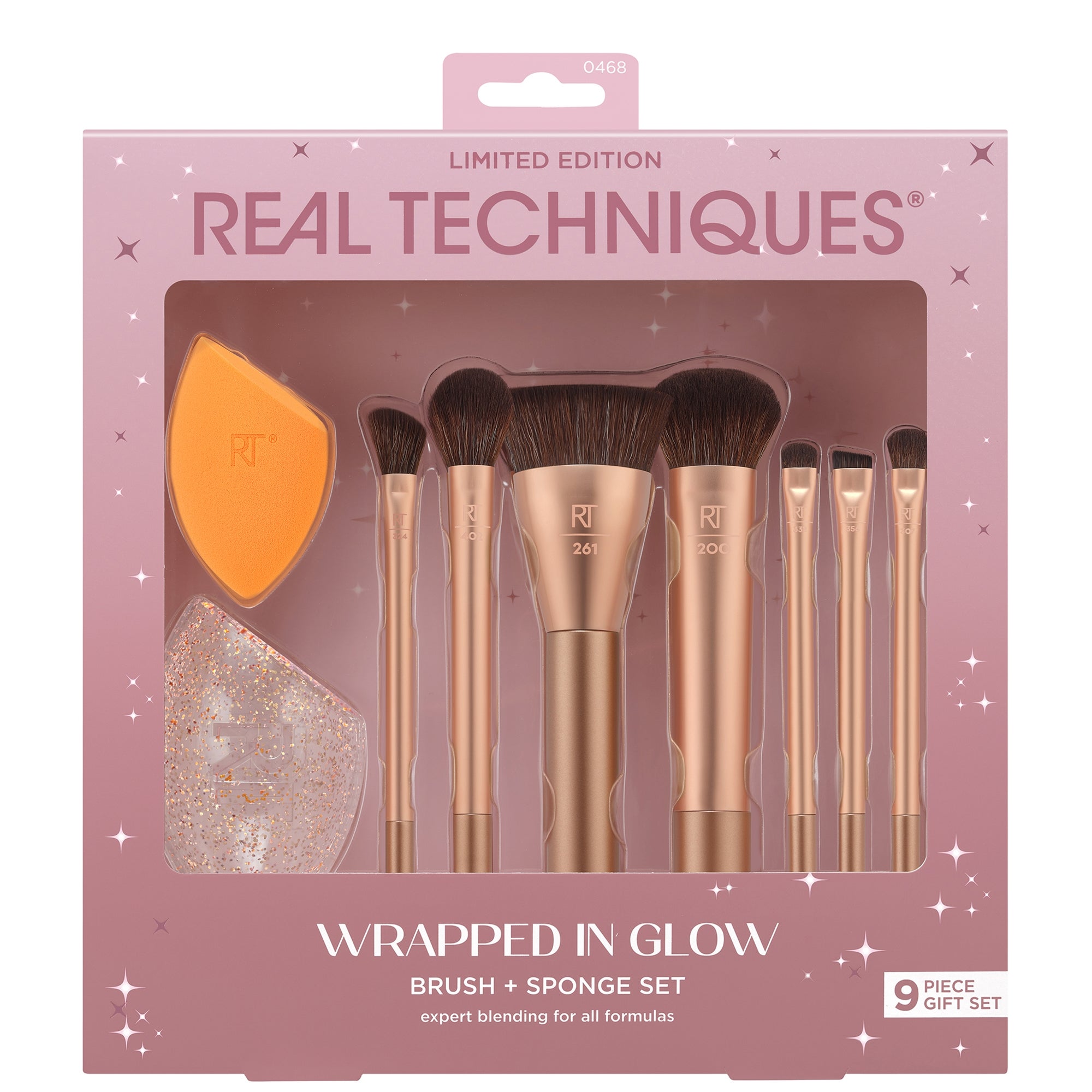 Real Techniques Wrapped In Glow Brush + Sponge Set (Worth £50 ...