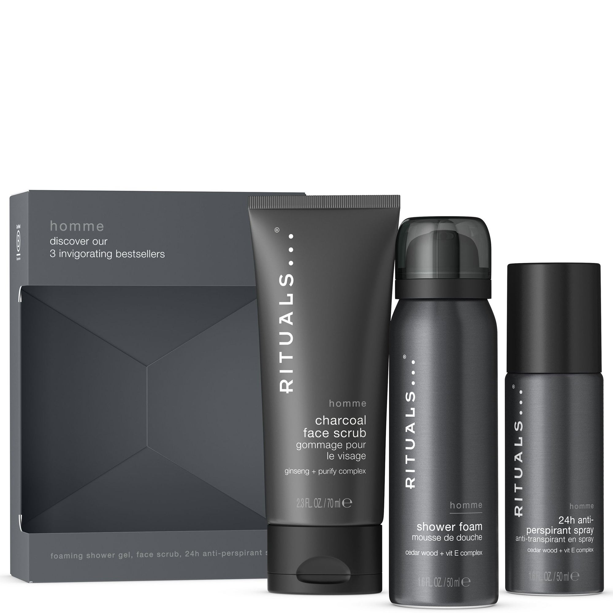 Rituals Homme Collection Men's Aromatic Mini Bath and Body Set ...