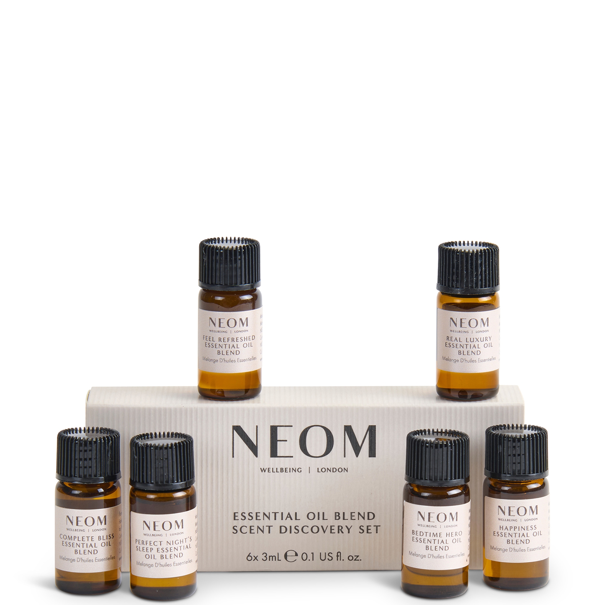 NEOM Essential Oil Blend Scent Discovery Set | LOOKFANTASTIC
