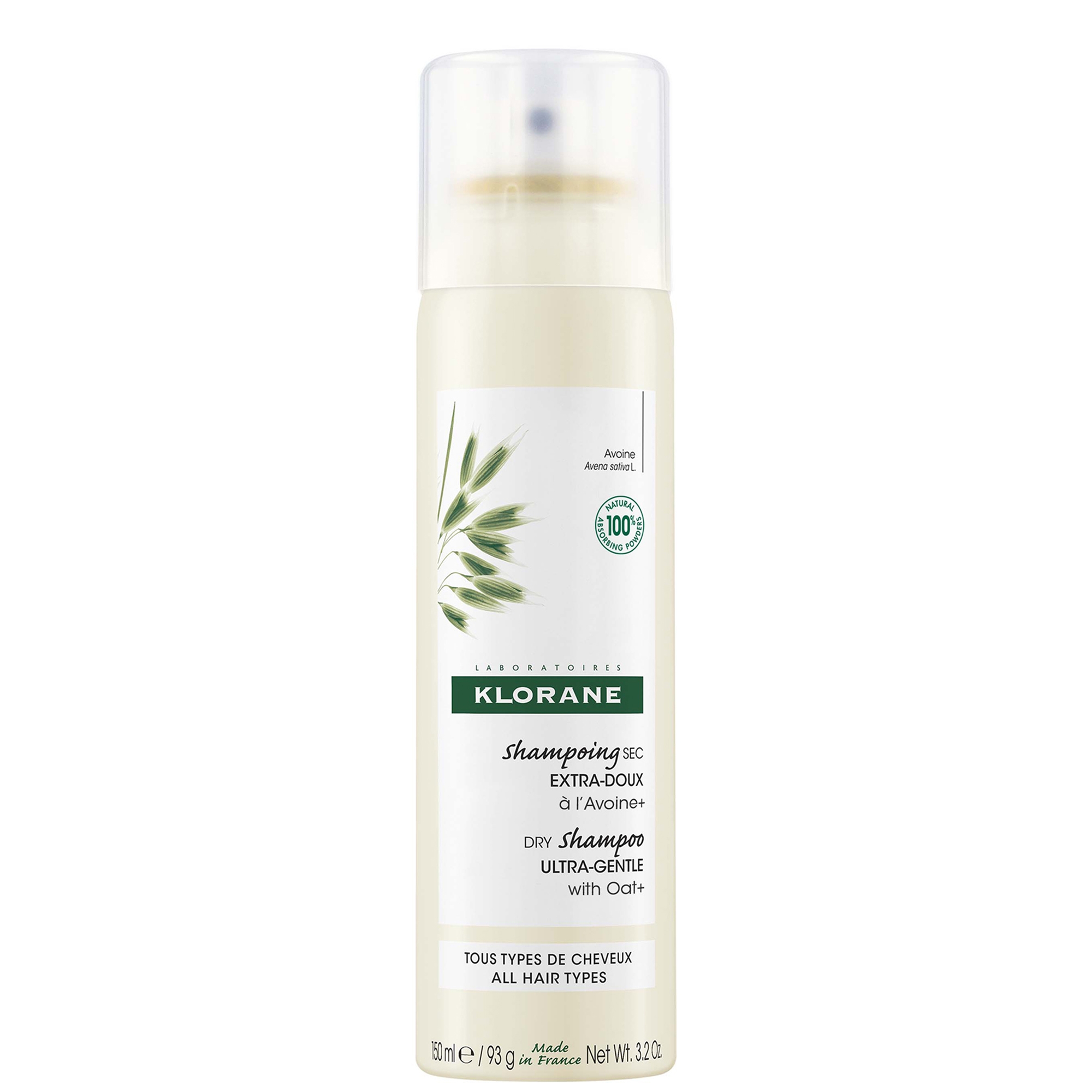 Klorane Dry Shampoo with Oat Milk - All Hair Types 3.2 oz. | Dermstore