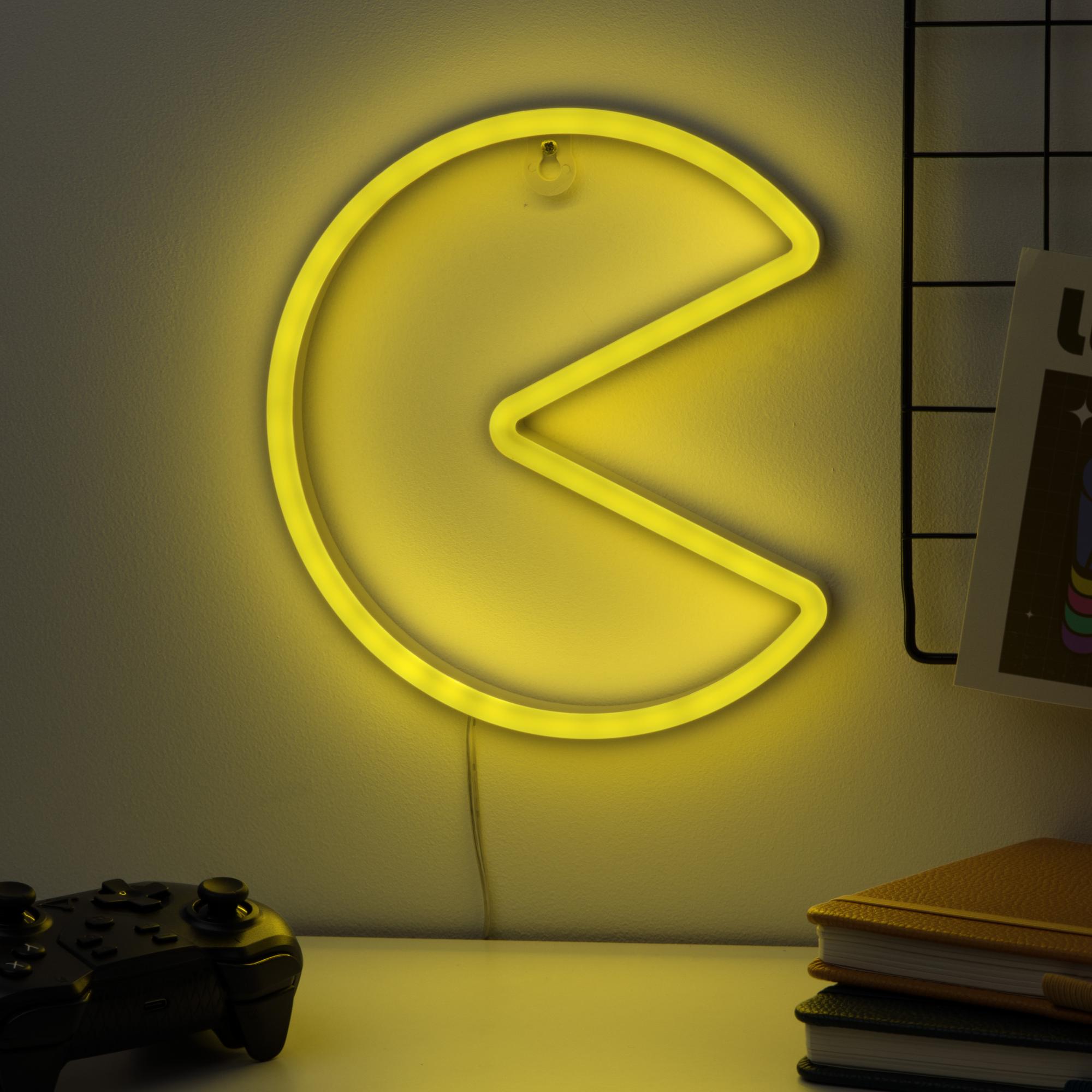 Pac Man Wall Mountable LED Neon Light | Zavvi UK