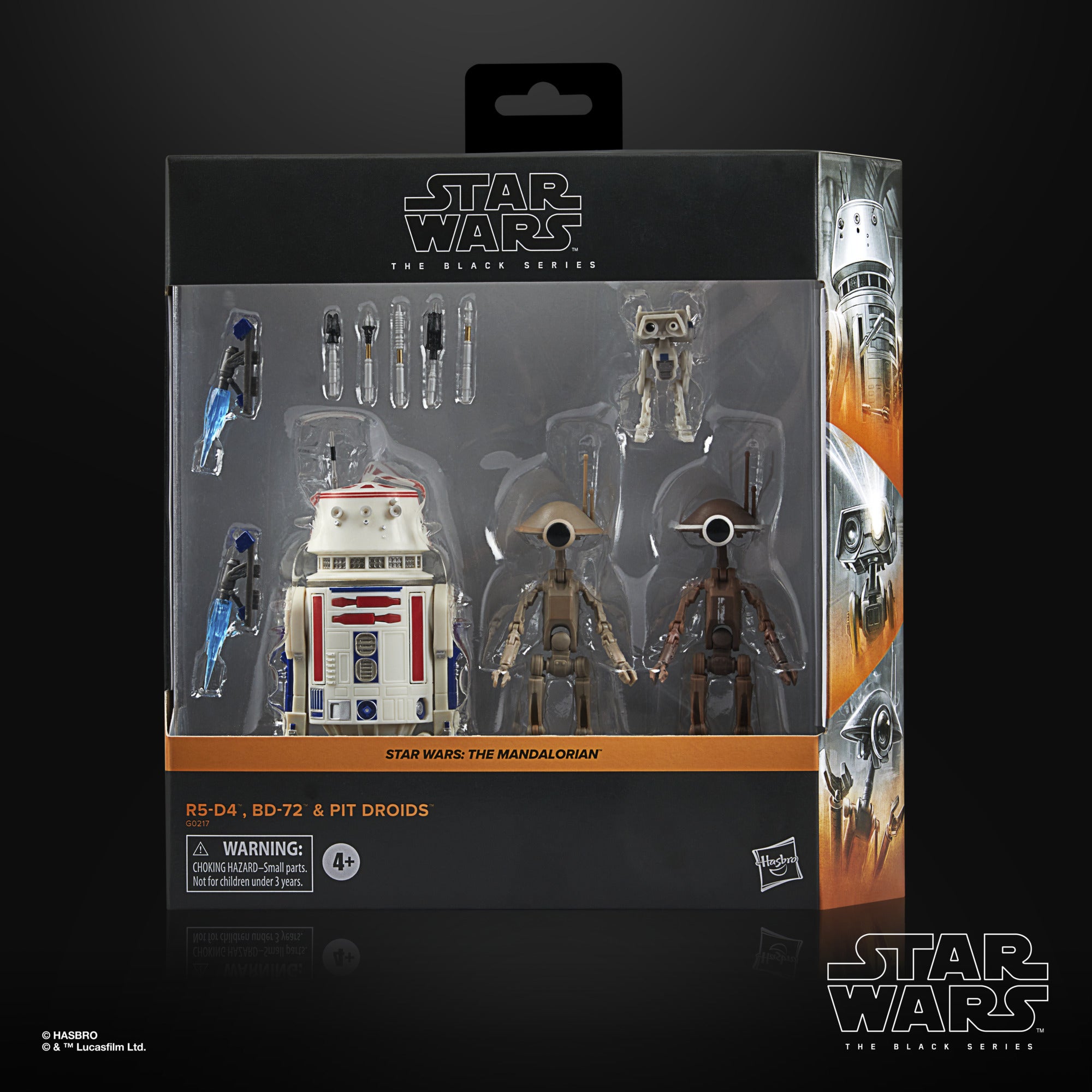 Hasbro Star Wars The Black Series R5-D4, BD-72 & Pit Droids Collectible ...