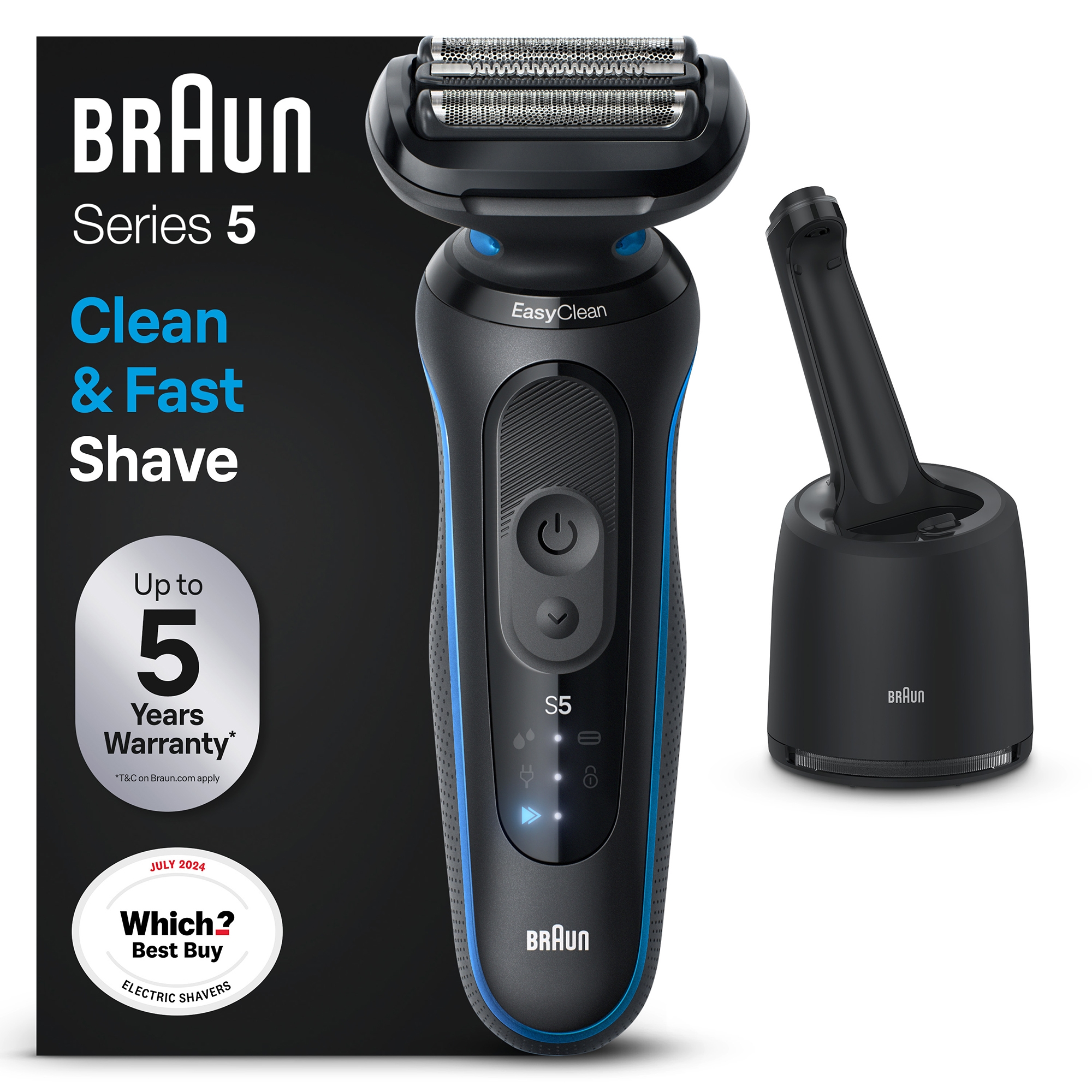 Braun Series 5 52-B7000cc Electric Shaver | Braun UK