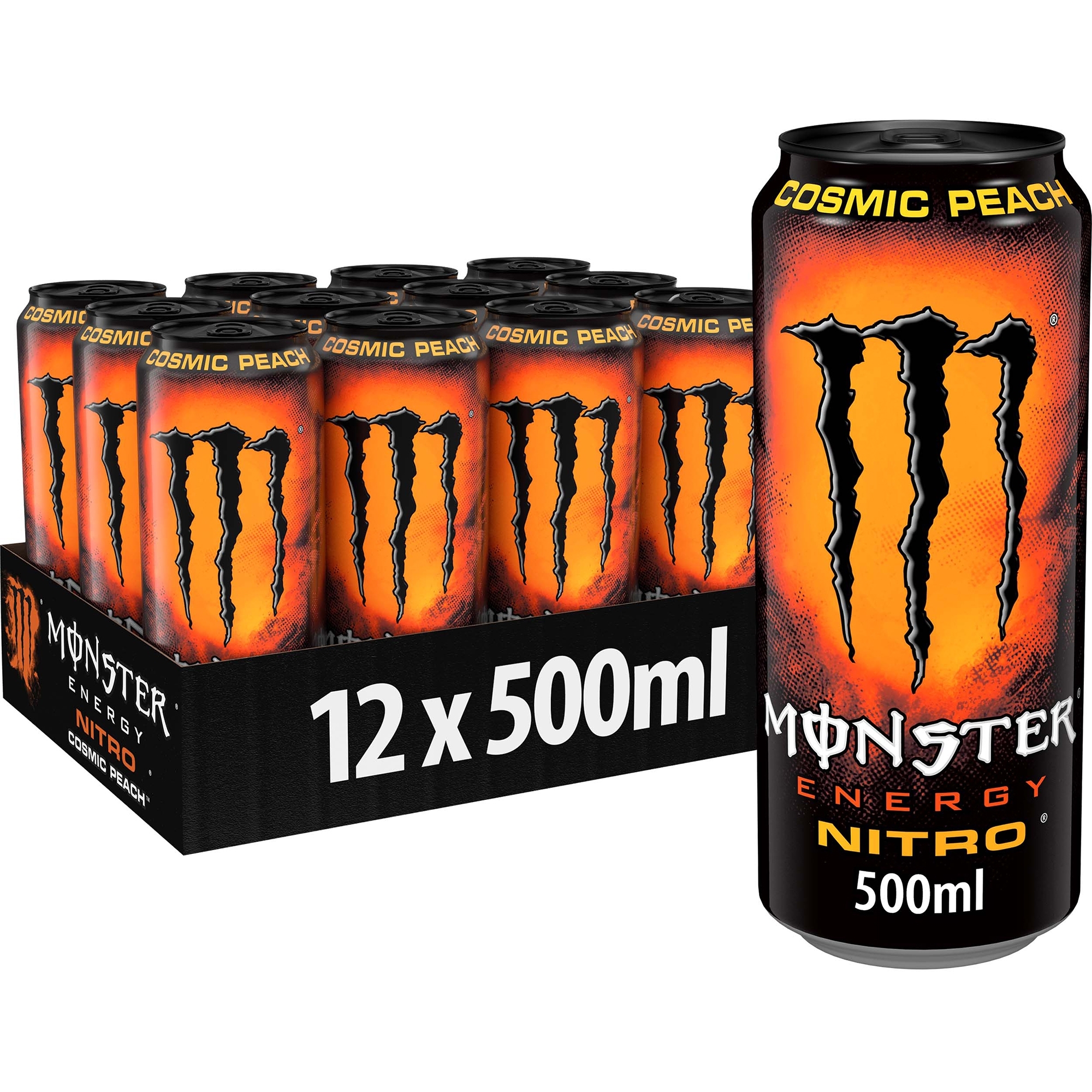 Monster Energy Drink Nitro Cosmic Peach 12 x 500ml | Your Coca-Cola UK