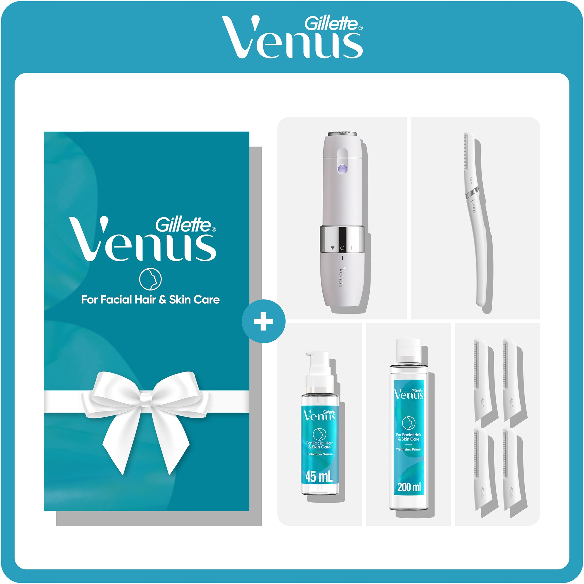 Gillette Venus Facial Dermaplaning Full Regime Giftset