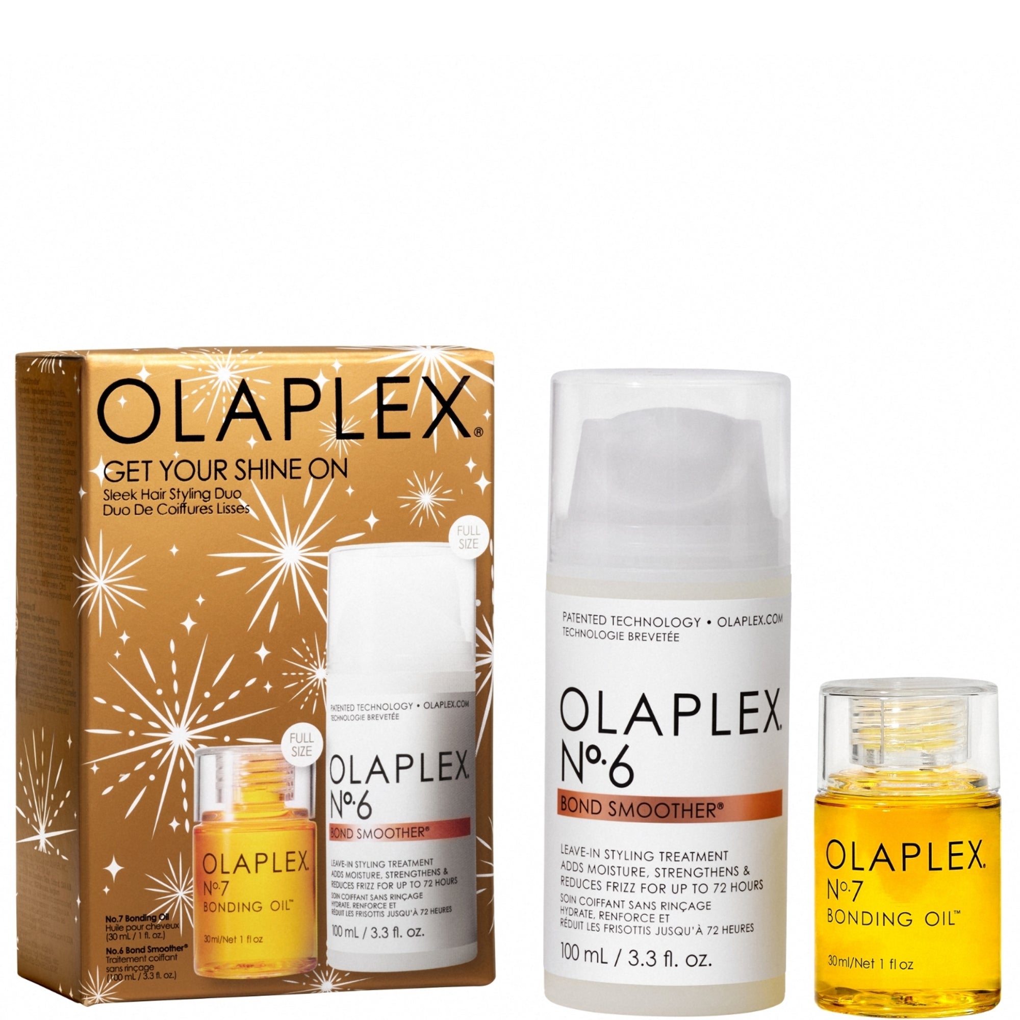 OLAPLEX Get Your Shine On Sleek Hair Styling Duo (Worth £41) | Cult Beauty