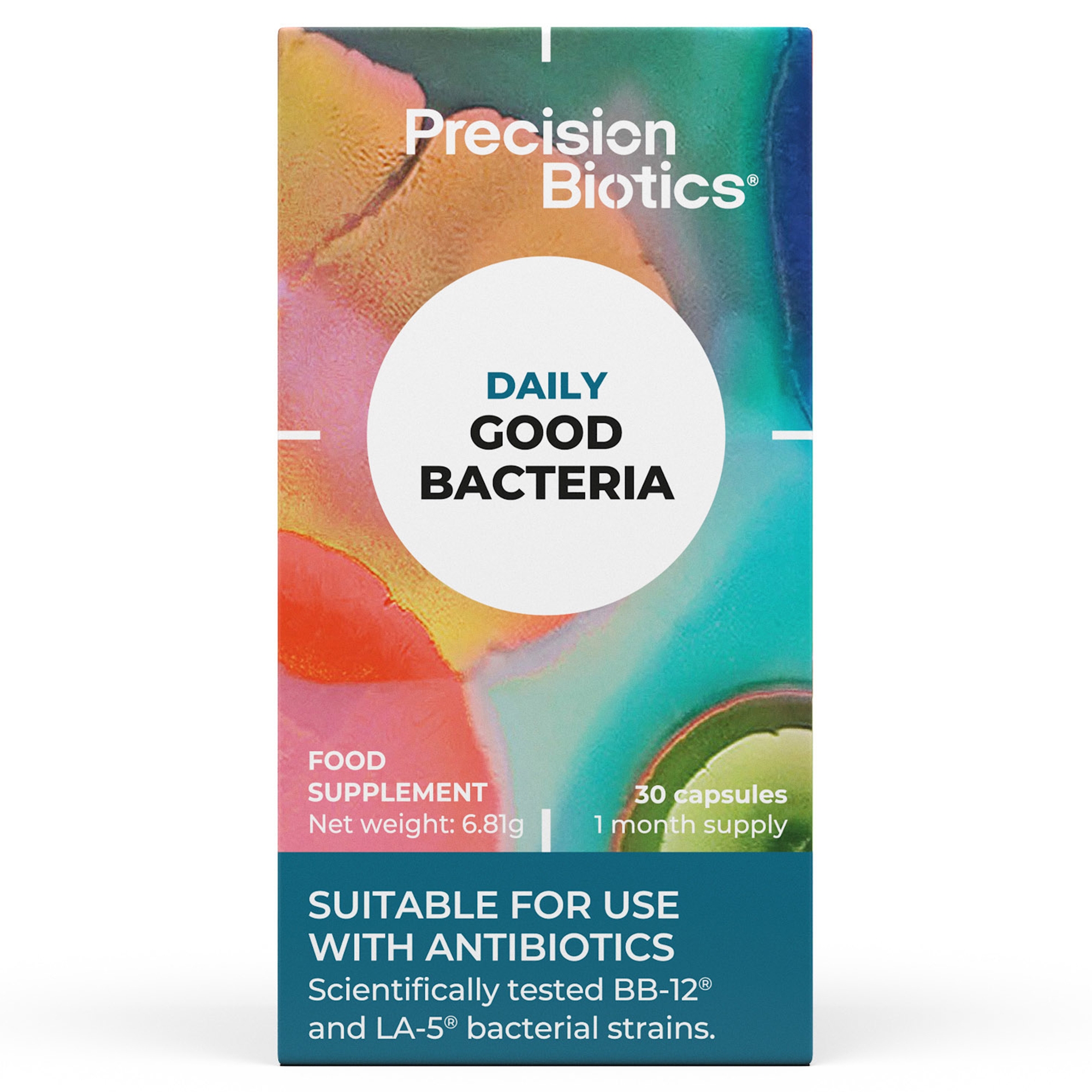 PrecisionBiotics® Daily Good Bacteria Gut Supplement - 30 Capsules ...