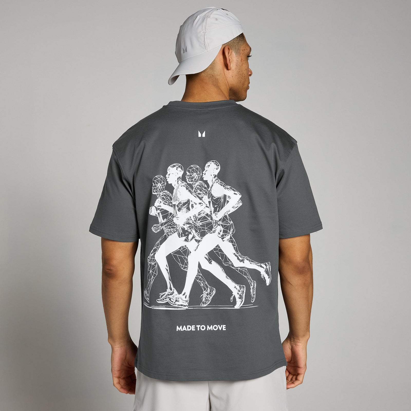 MP Origin Washed Graphic T-Shirt - Grey Marl | MYPROTEIN™