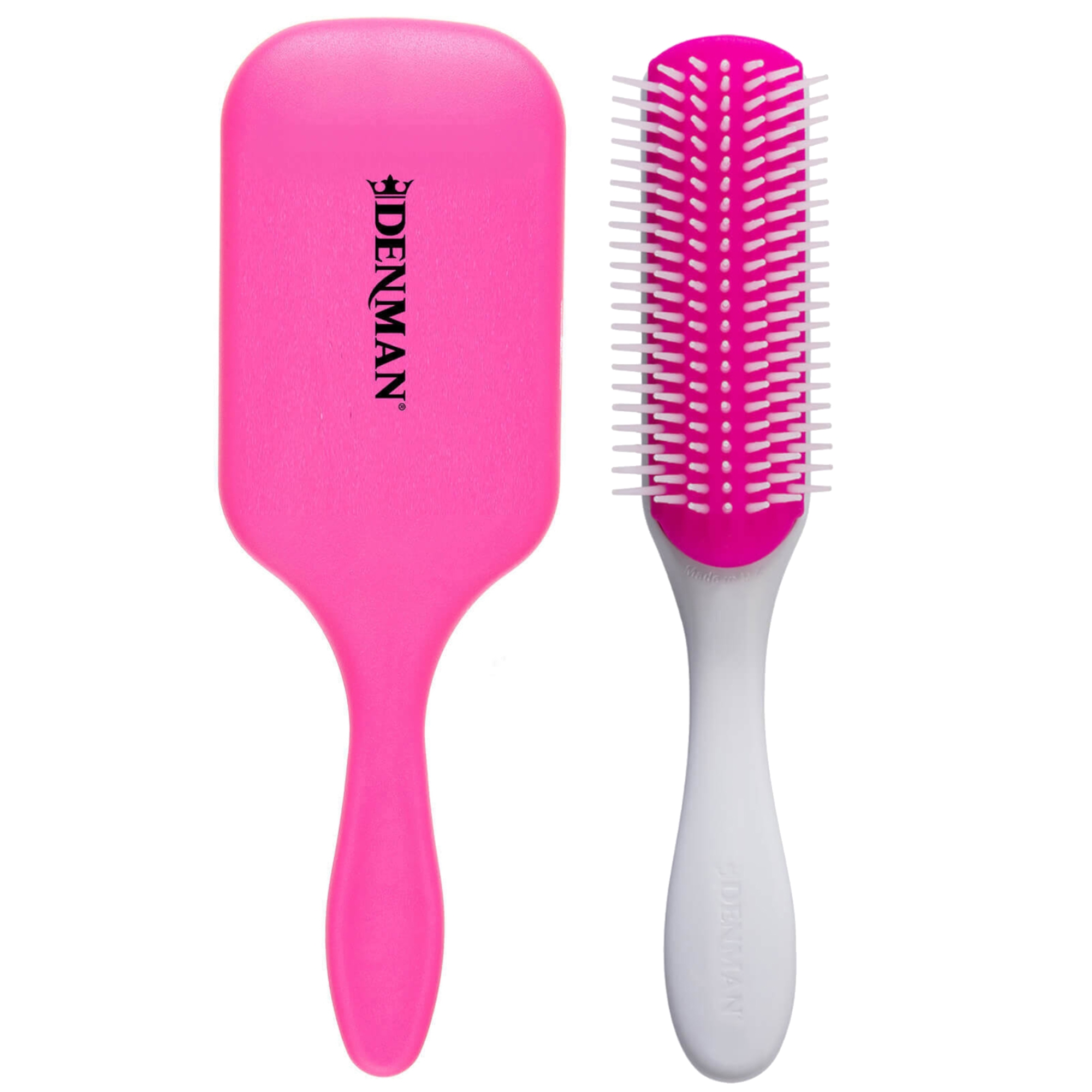 Denman Discovery Duo Bundle - Pink | LOOKFANTASTIC