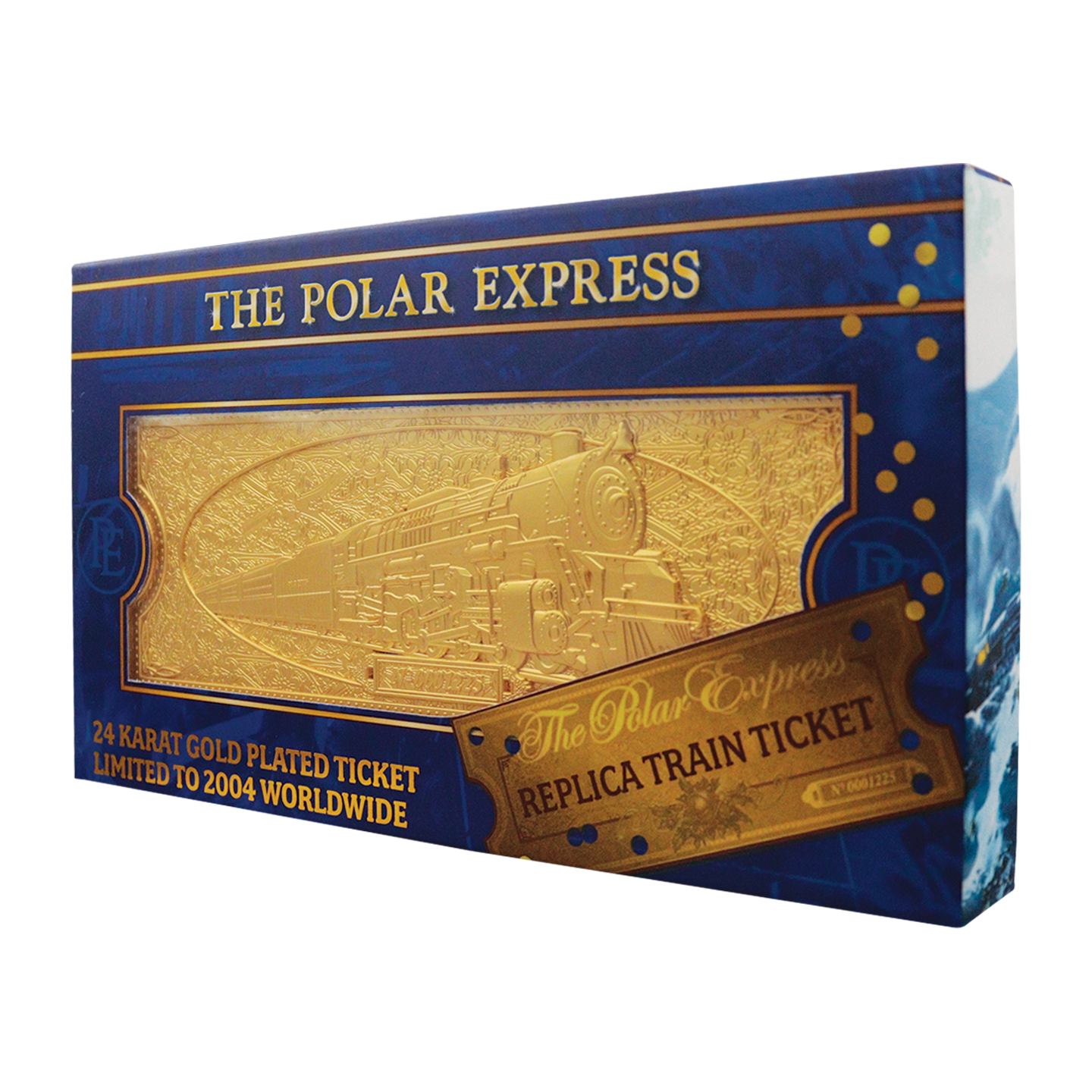 The Polar Express 24k Gold Plated Train Ticket